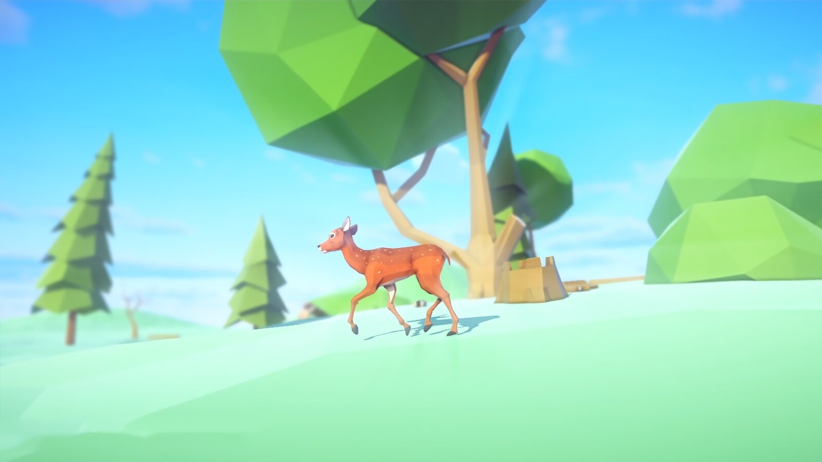 Poly Art Deer in Characters - UE Marketplace