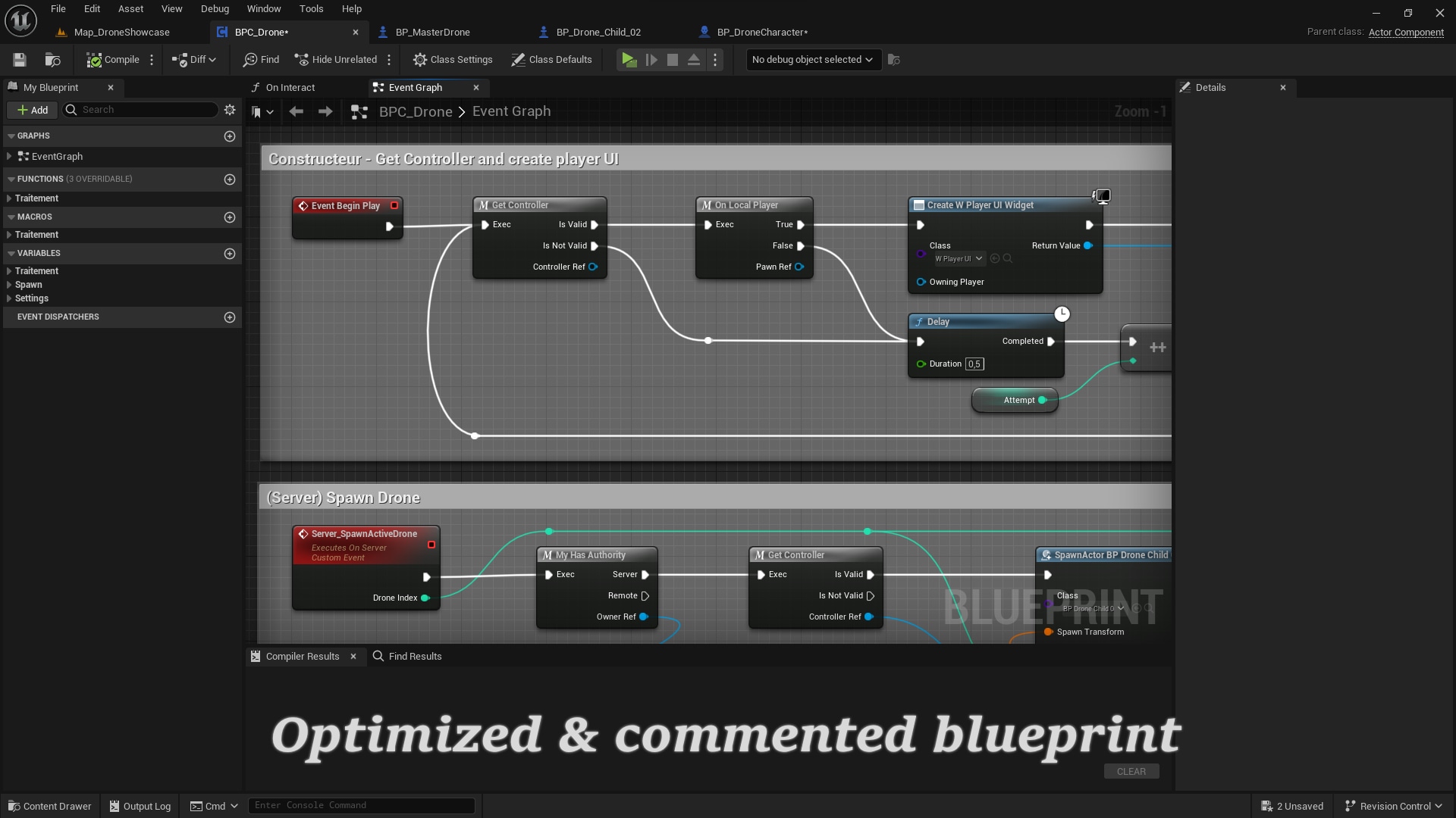 Modular Drone System (Replicated) in Blueprints - UE Marketplace