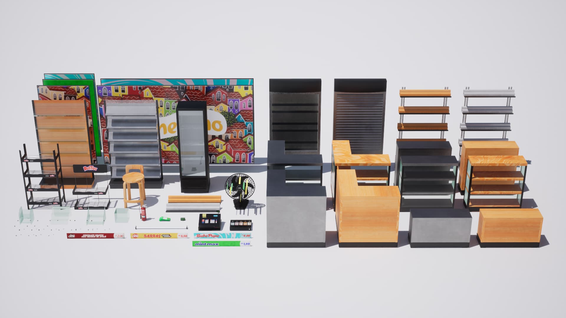 Newsstand PROPS in Props - UE Marketplace