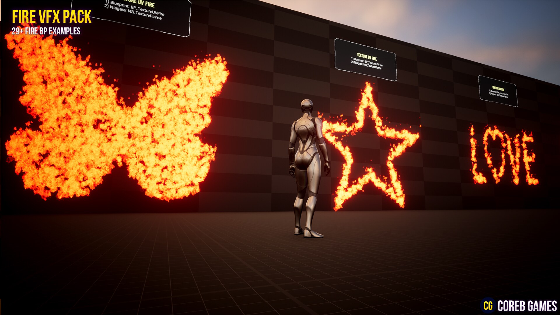 Fire VFX Pack, 카테고리 블루프린트 - UE 마켓플레이스