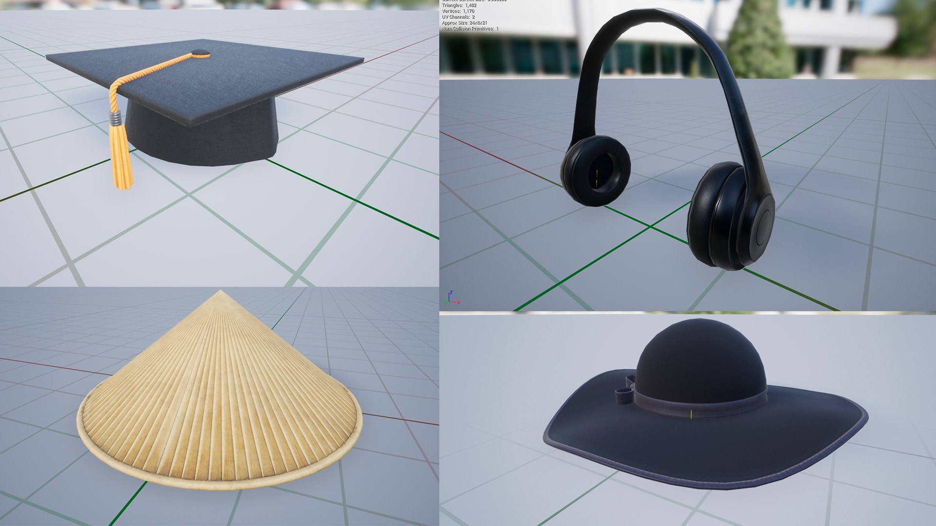 Hats Bundle：プロップ・小物 - UE マーケットプレイス