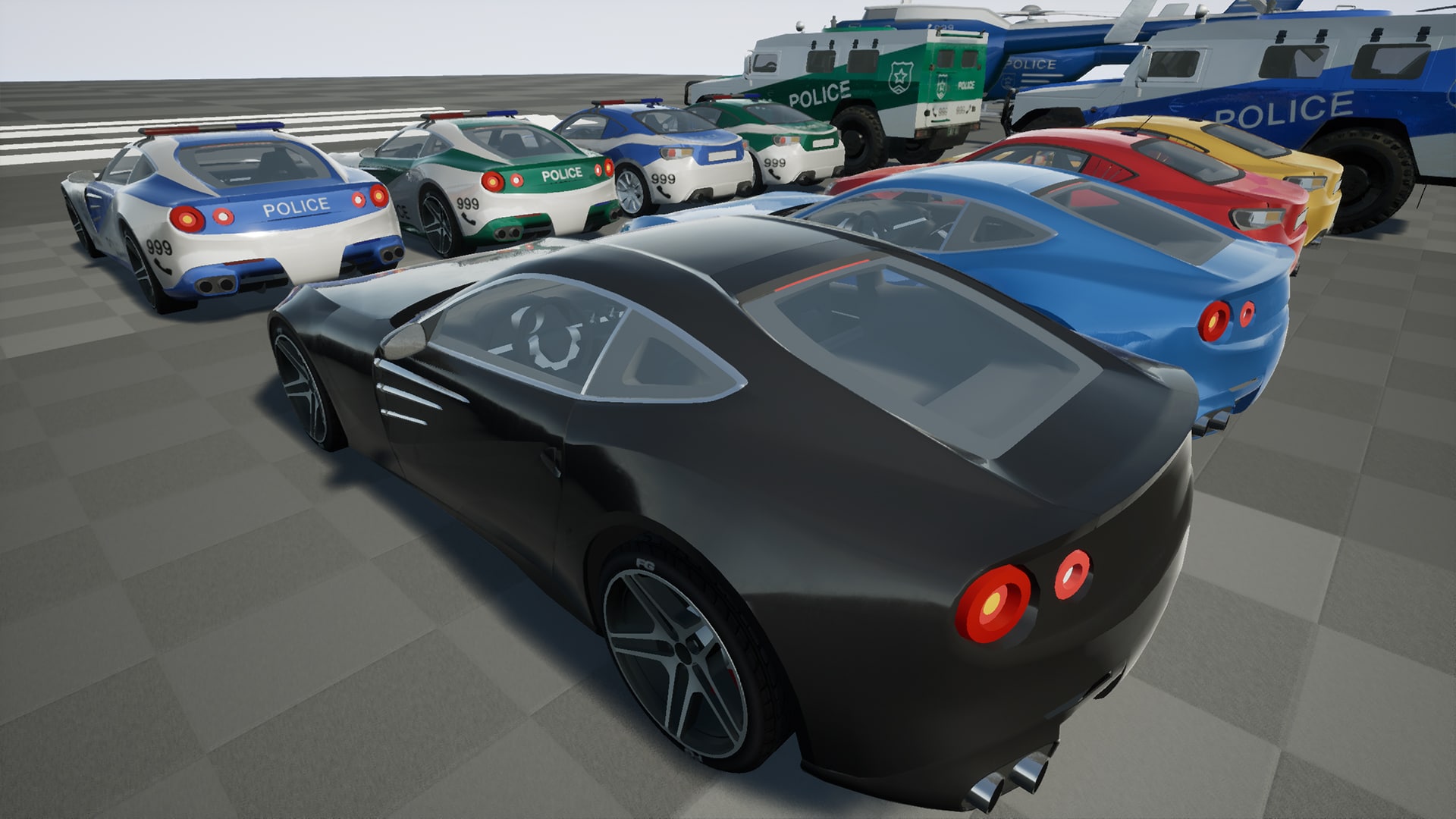 Arabic Police, Sport Cars and Helicopter Vehicles - Drivable in Props ...