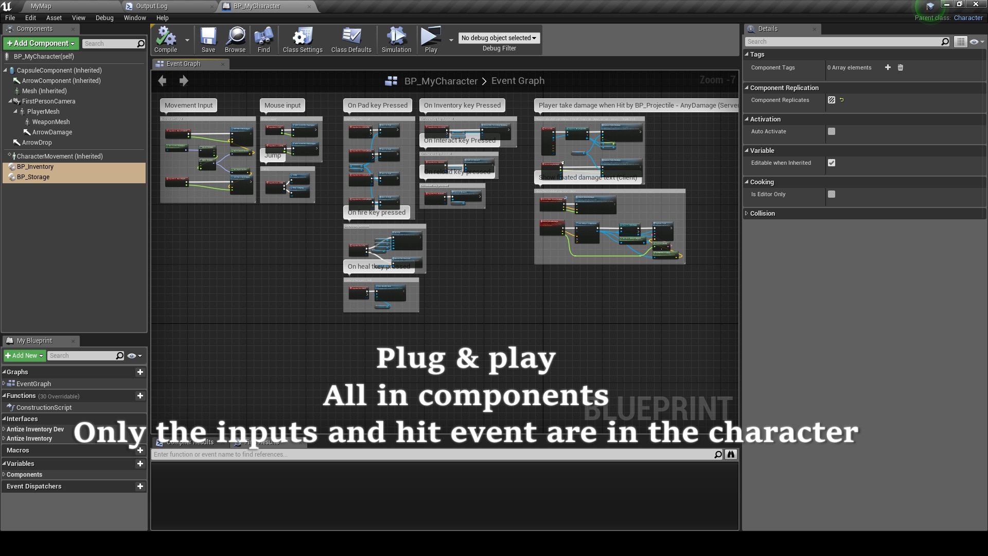 Inventory System (Replicated) in Blueprints - UE Marketplace