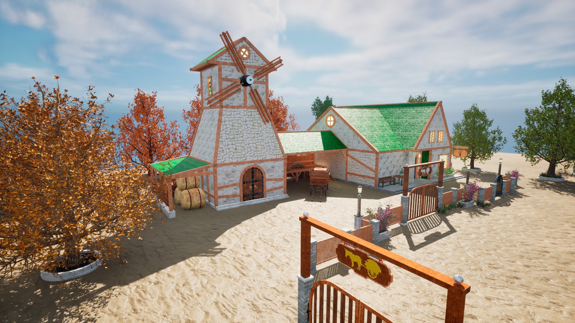 在道具创建的Game exterior asset pack vol. 2 - 虚幻引擎商城