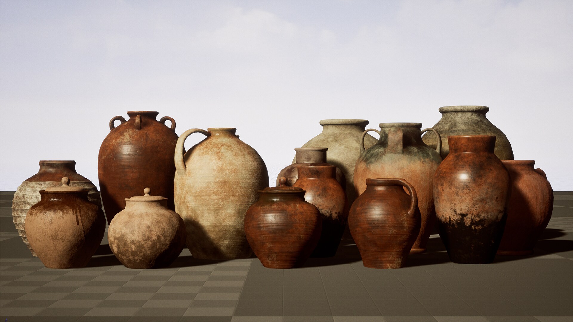 Artisan Vases Set 4, 카테고리 소품 - UE 마켓플레이스