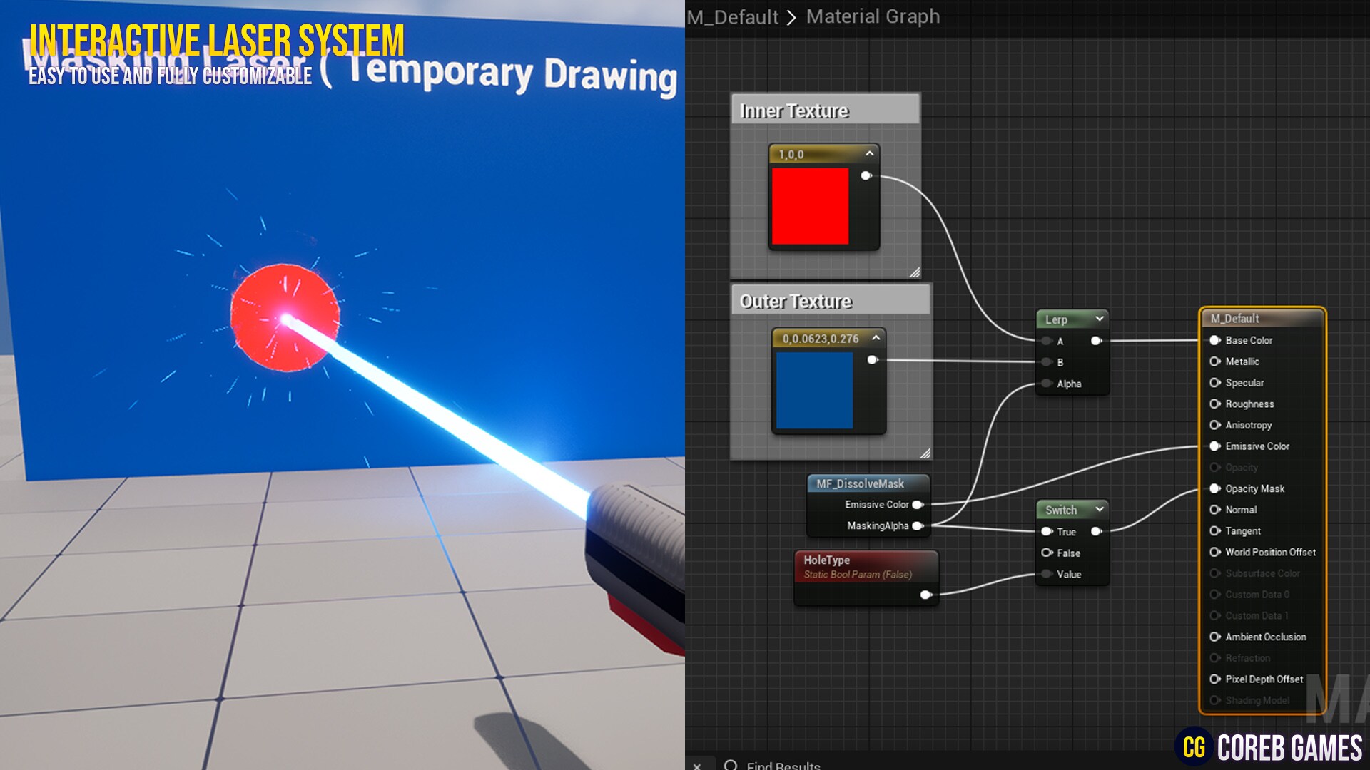 Interactive Laser System, 카테고리 블루프린트 - UE 마켓플레이스