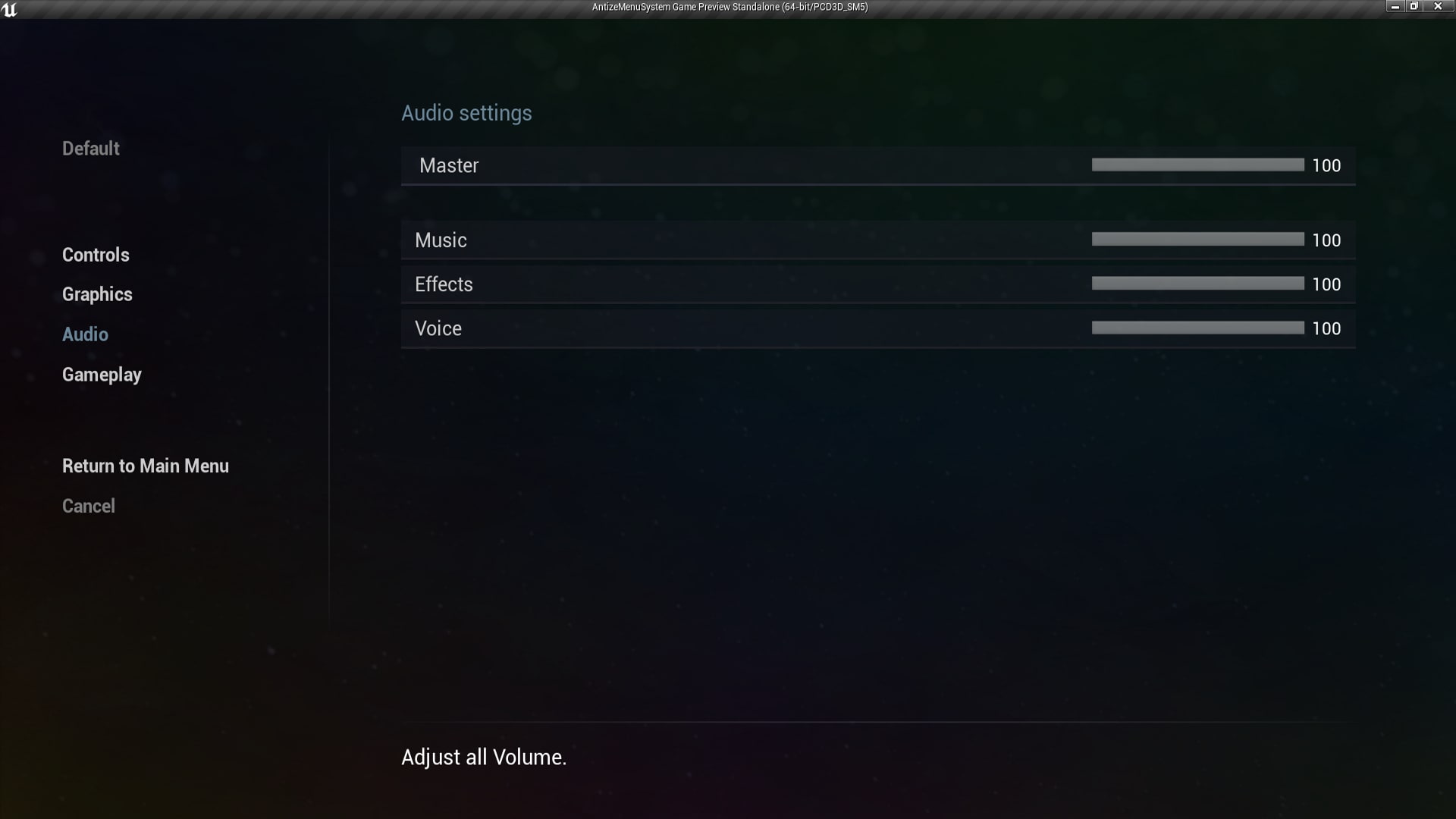 Complete Menu System (Main Menu & Option Menu) in Blueprints - UE ...