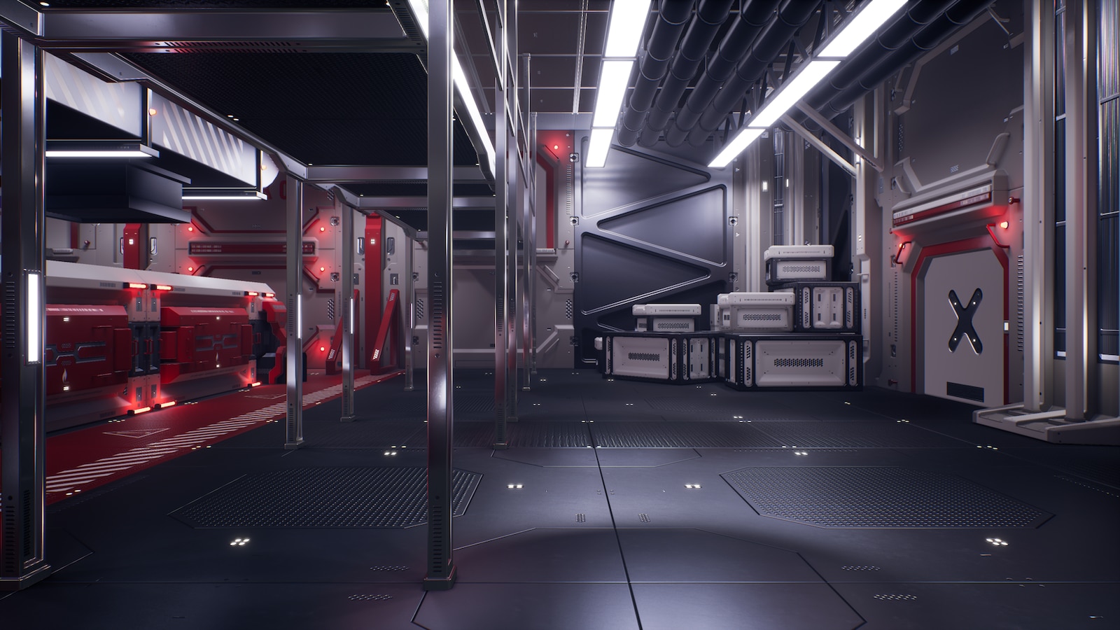 Modular Sci-Fi Factory in Environments - UE Marketplace