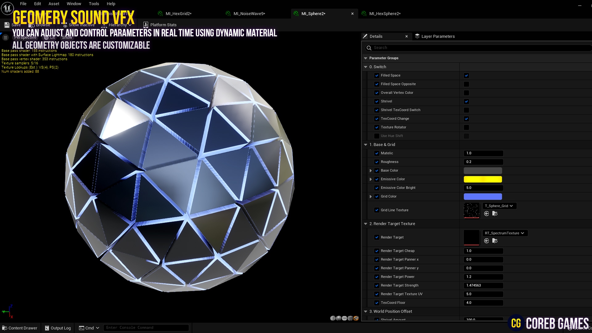 Geometry Sound Visualization Pack in Visual Effects - UE Marketplace