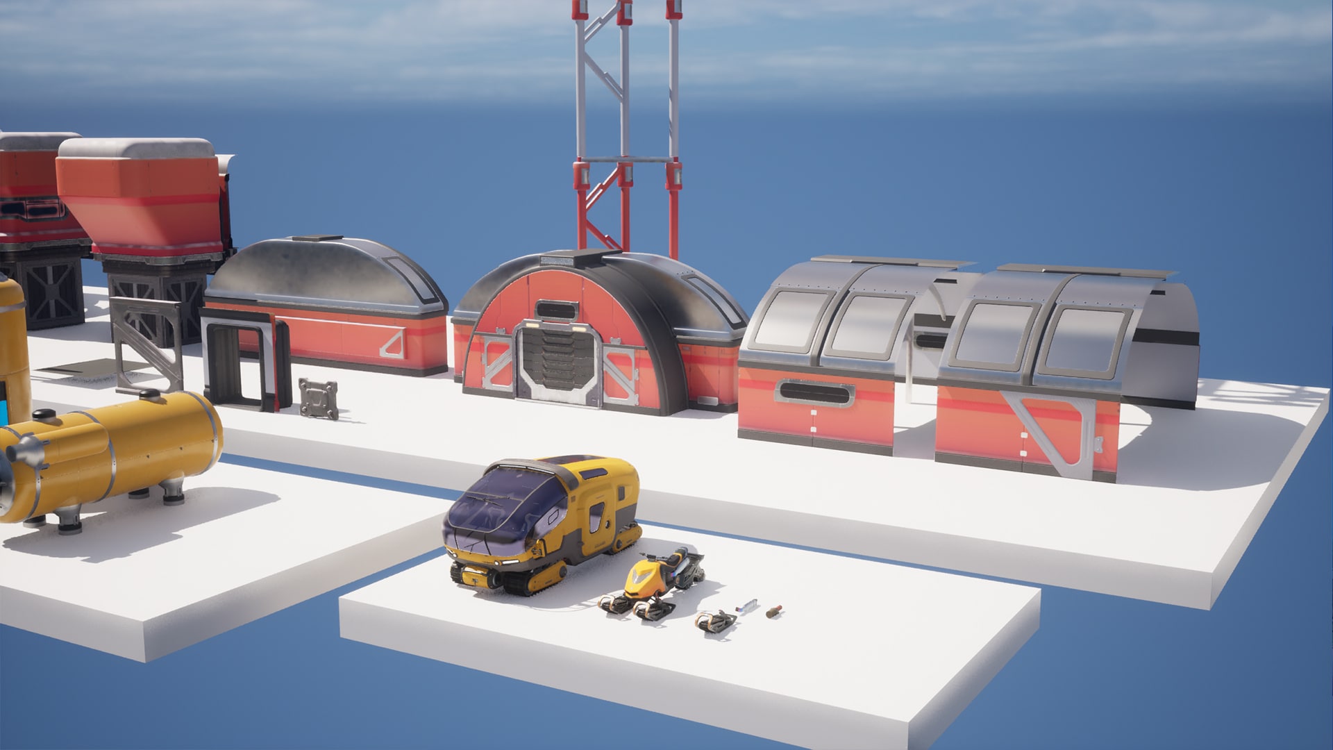 Modular Sci Fi Base Kit - Arctic, 카테고리 배경 - UE 마켓플레이스