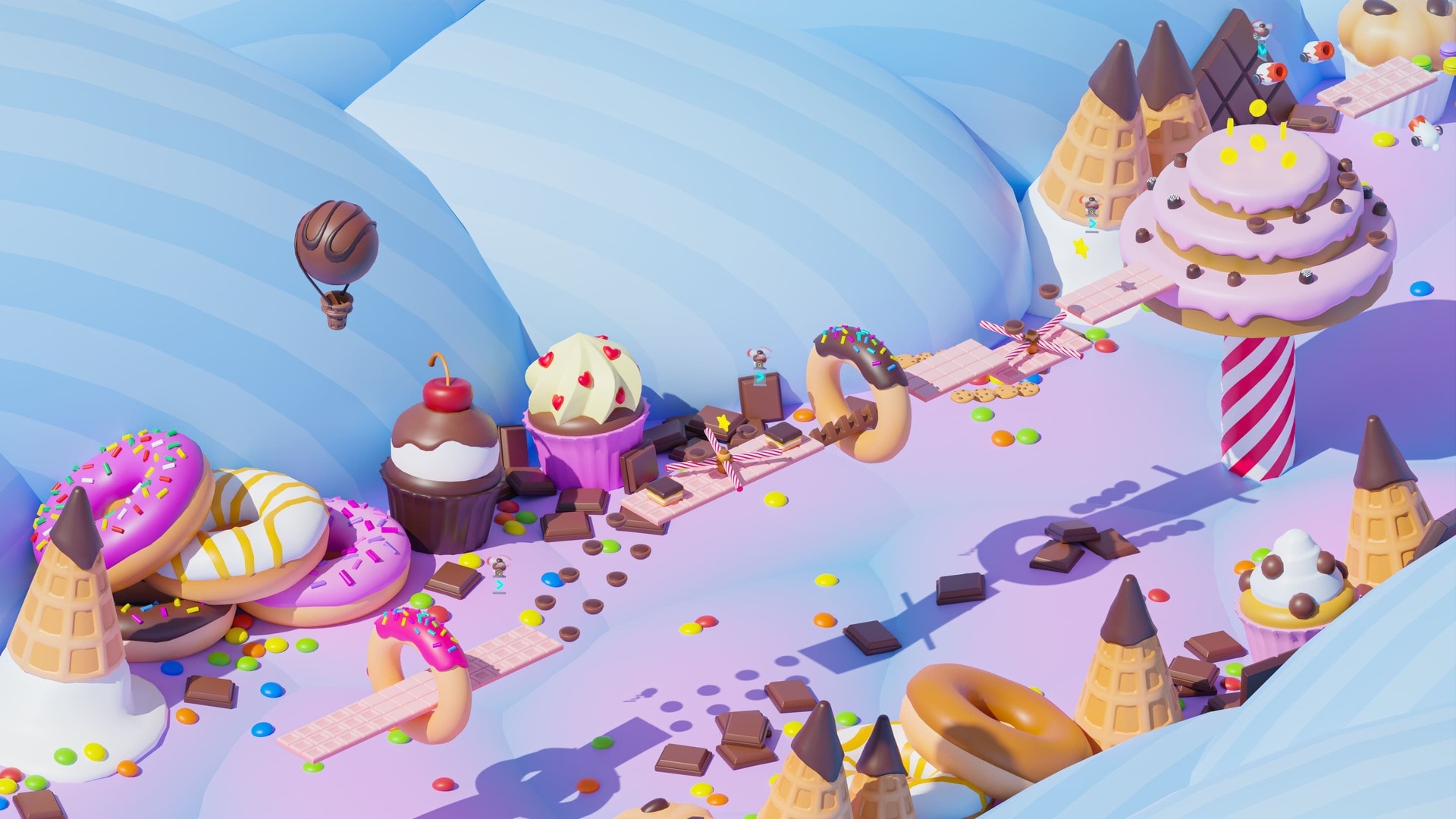 Platformer 3 Chocolate - Low Poly Asset Pack by ithappy in Props - UE Marketplace