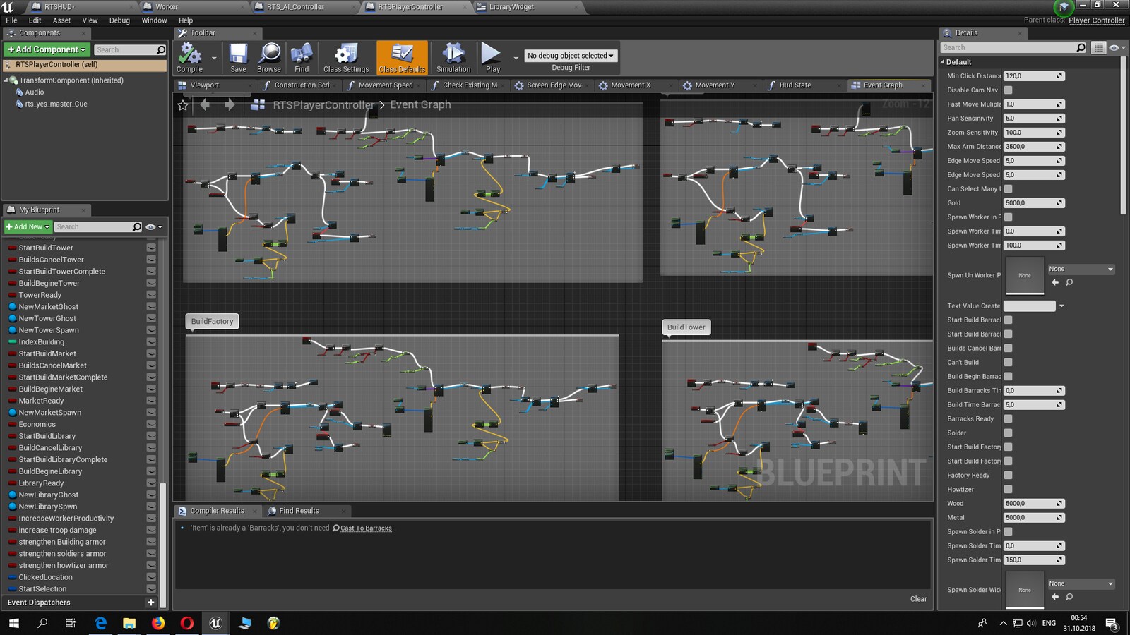 RTS Kit in Blueprints - UE Marketplace
