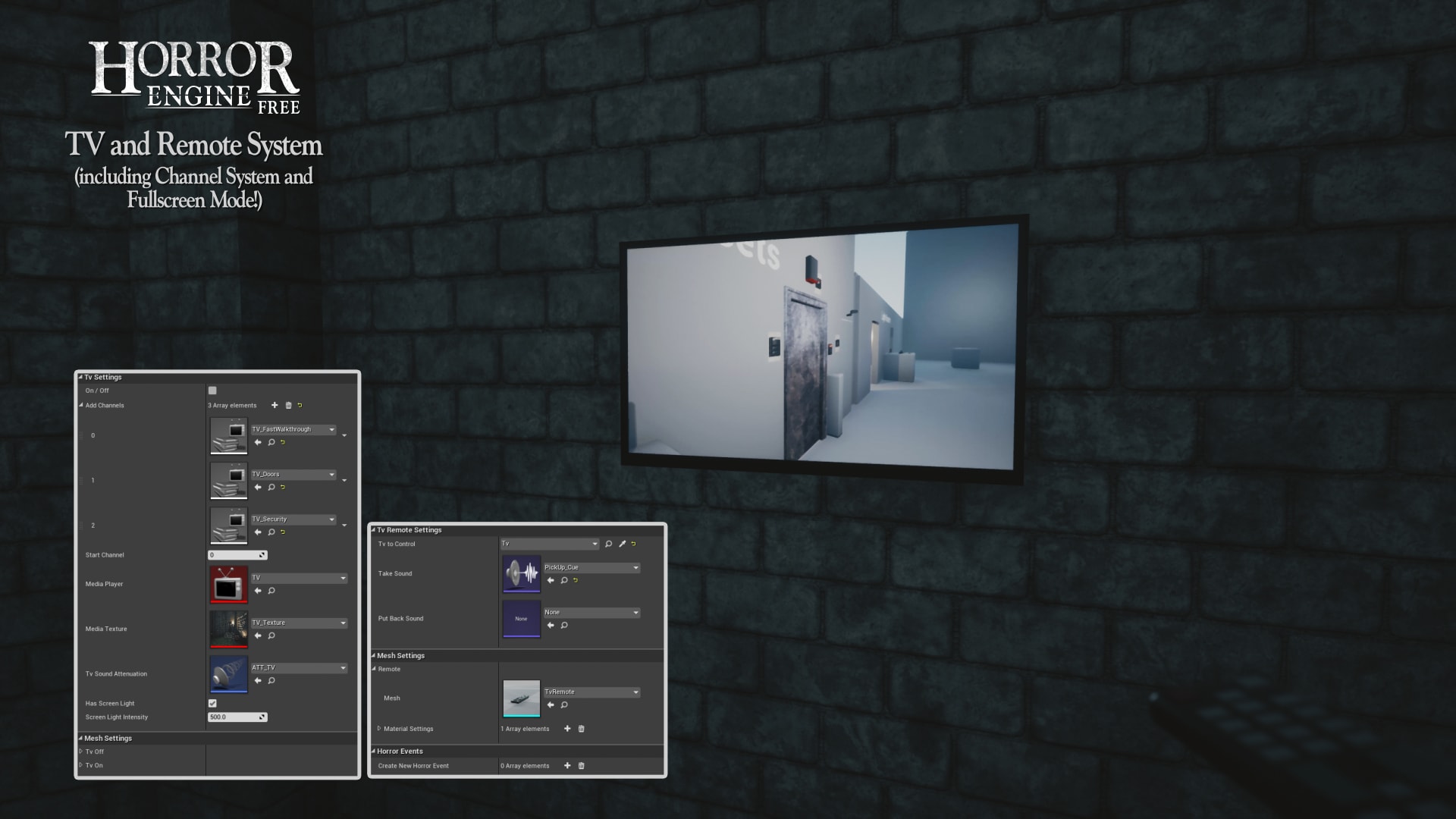Horror Engine in Blueprints - UE Marketplace