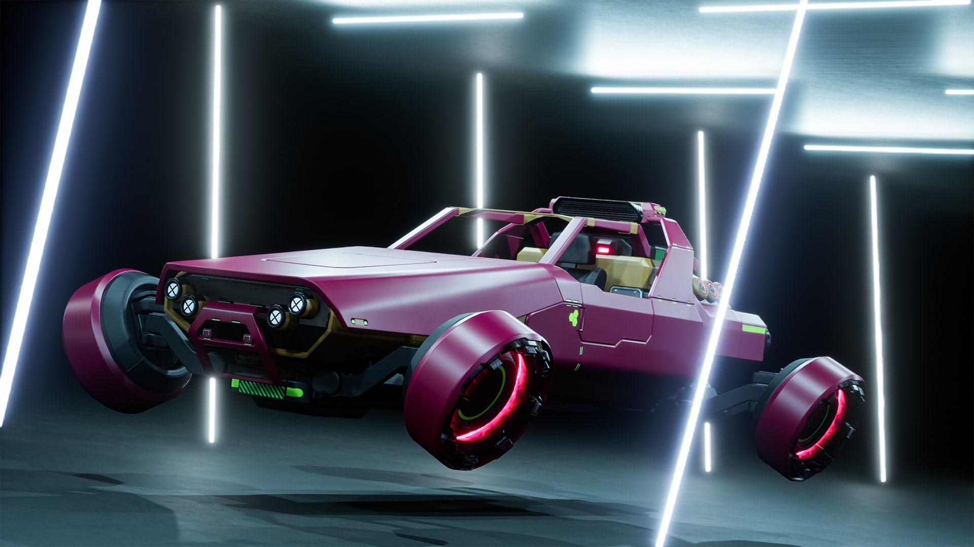 在蓝图创建的SciFi Cyber Hover Buggy 3 - 虚幻引擎商城