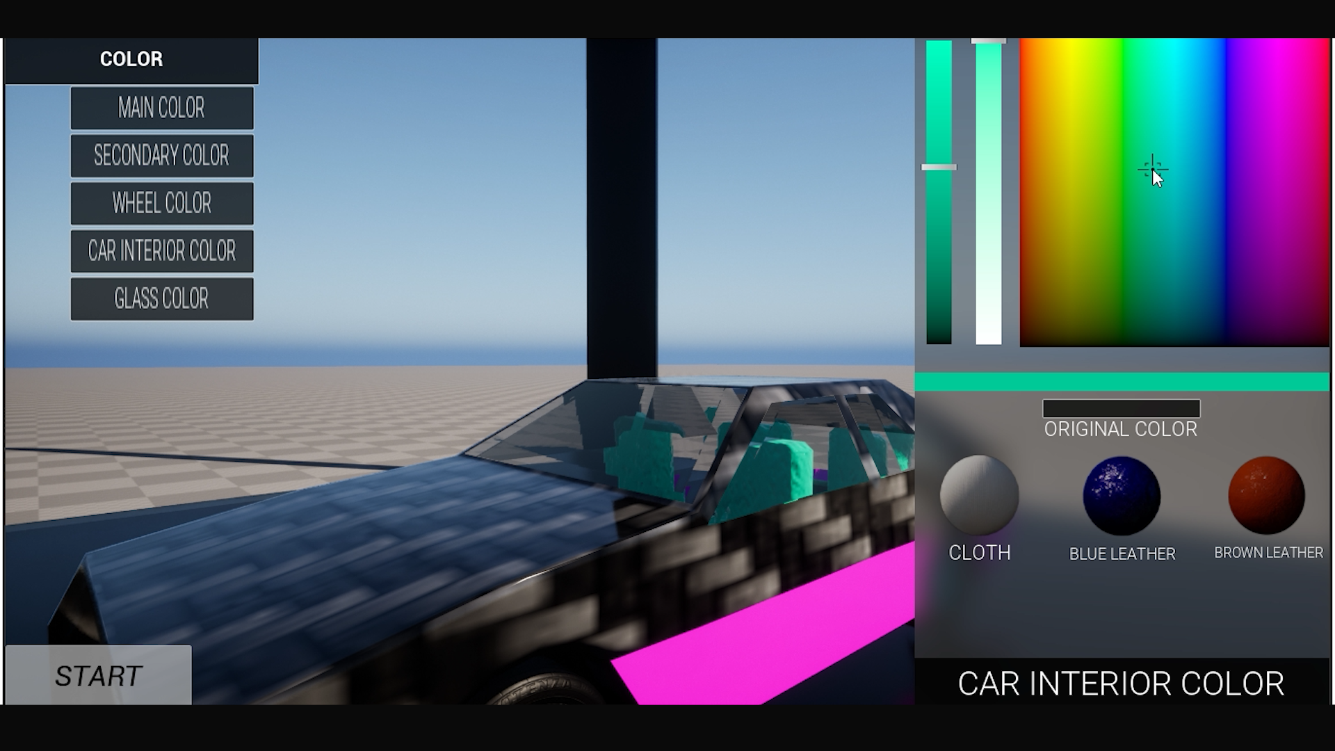 Car Color Customization System in Blueprints - UE Marketplace