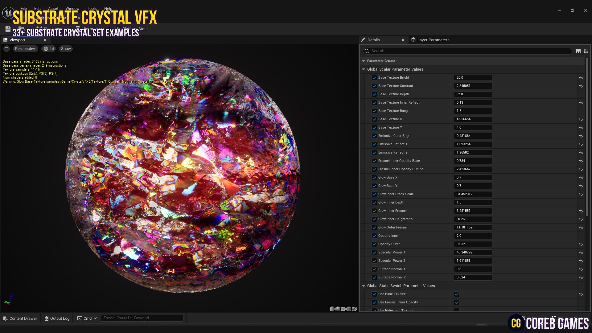 Substrate Crystal VFX Pack in Visual Effects - UE Marketplace