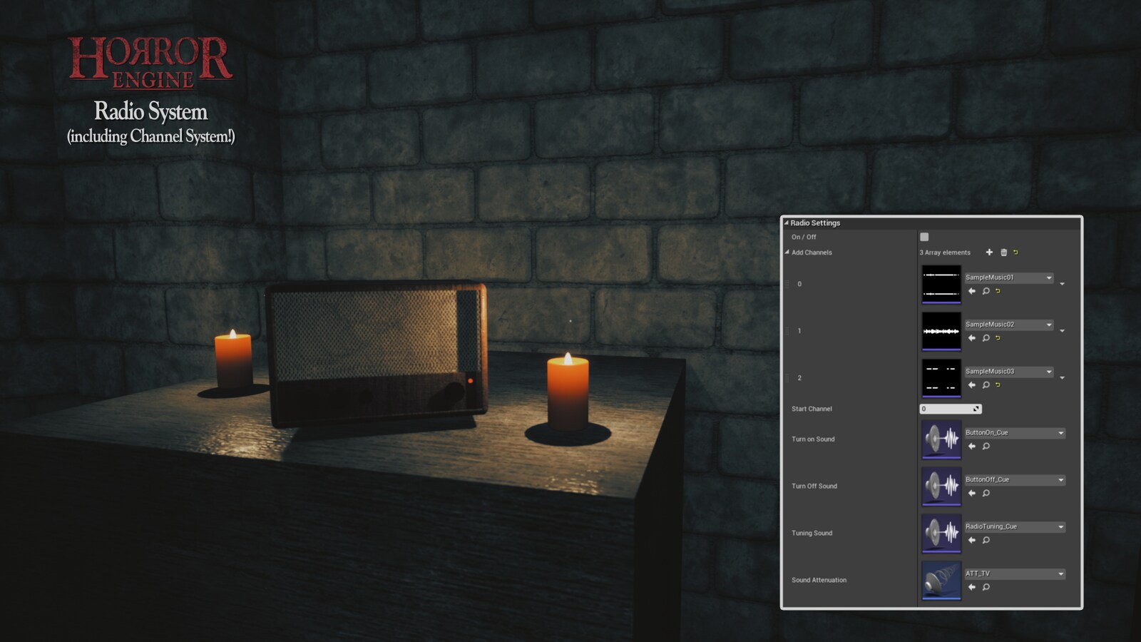 Horror Engine in Blueprints - UE Marketplace