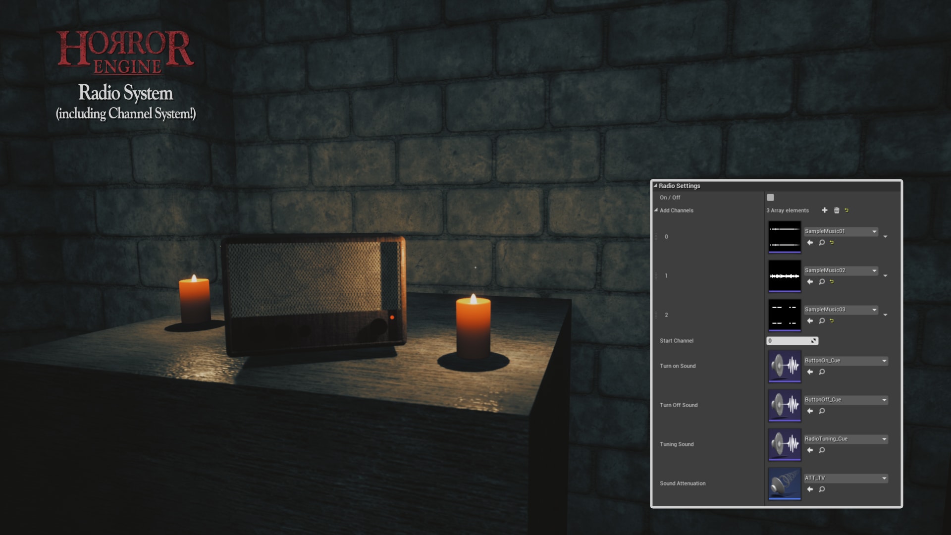 Horror Engine in Blueprints - UE Marketplace