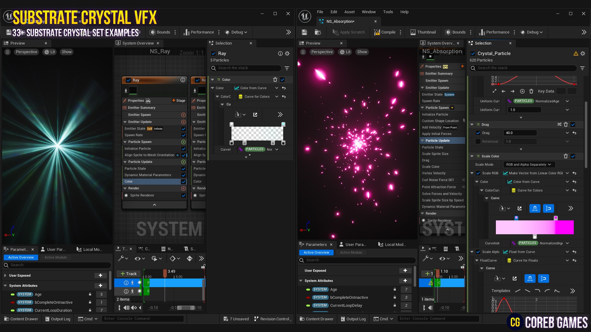 Substrate Crystal VFX Pack in Visual Effects - UE Marketplace
