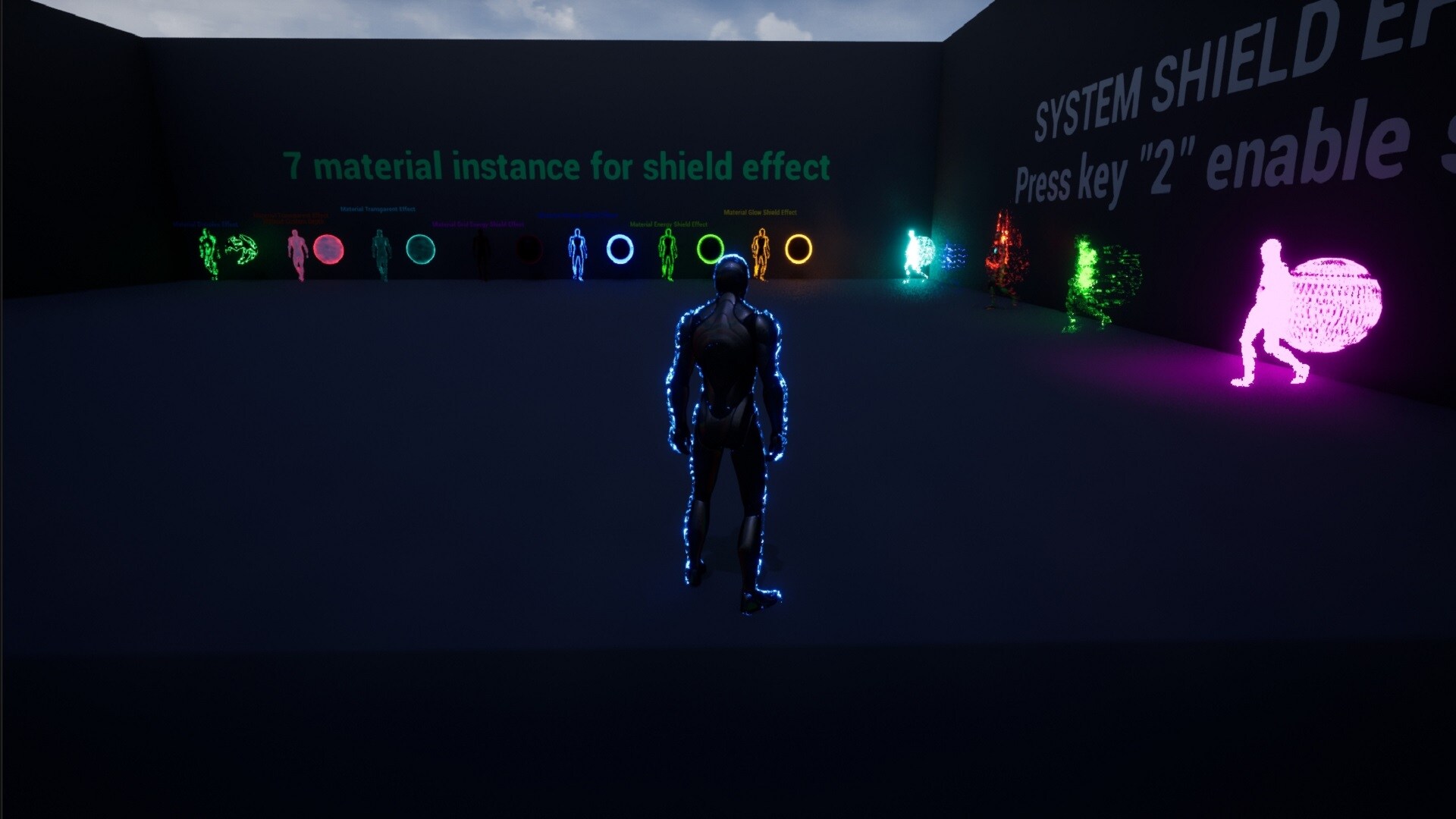 Sci-Fi VFX Shield in Materials - UE Marketplace