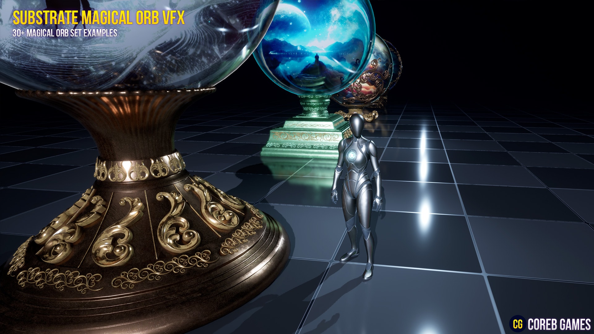 在特效创建的Substrate Magical Orb VFX Pack - 虚幻引擎商城