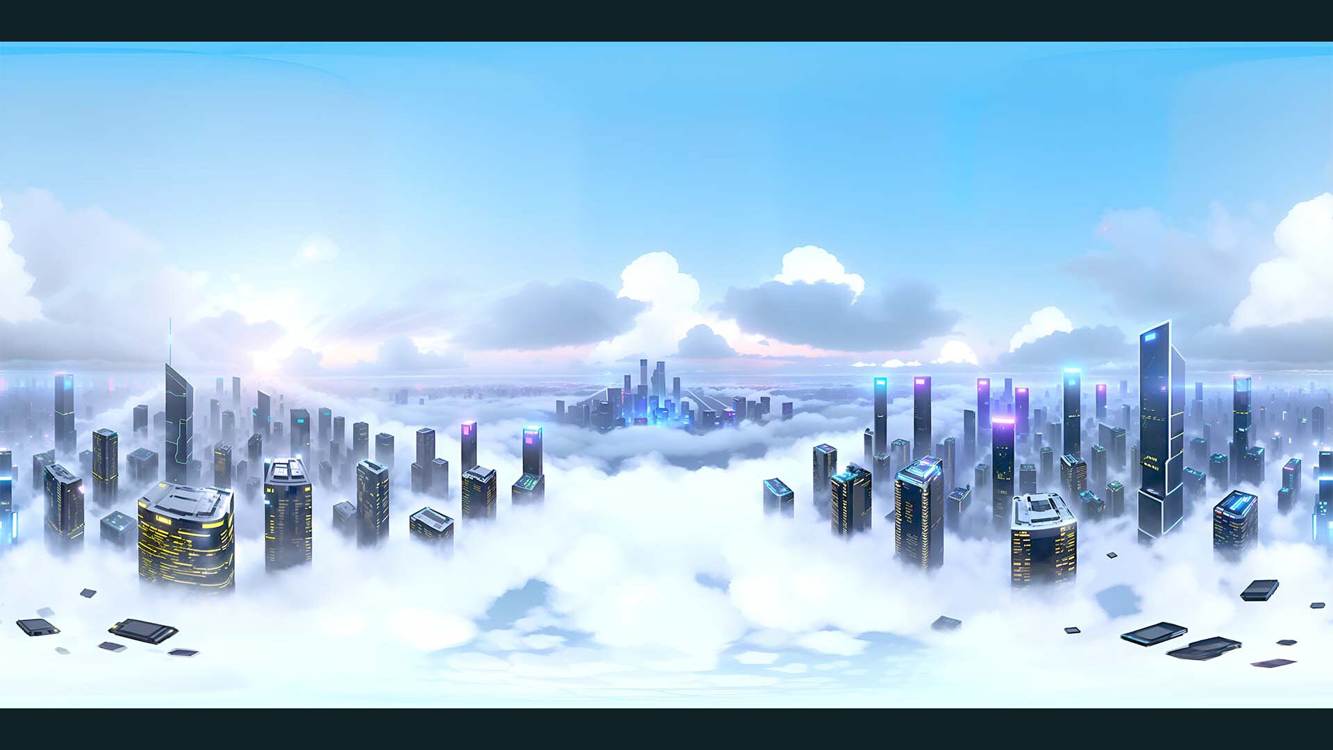 50 FUTURISTIC HDR SKIES WITH HIGH RISE BUILDINGS in Materials - UE ...