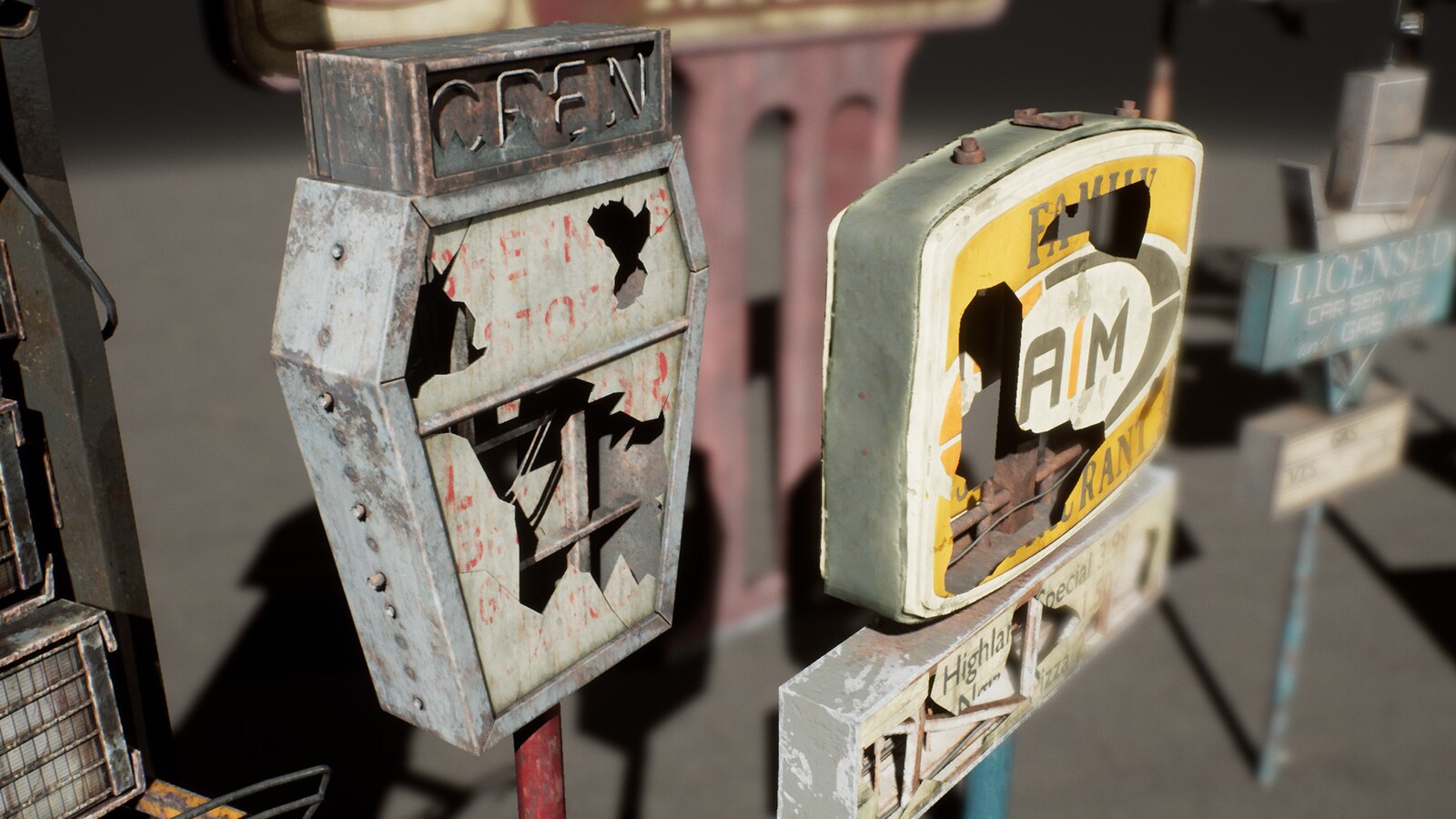 Post Apocalyptic Signs - VOL 1 in Props - UE Marketplace