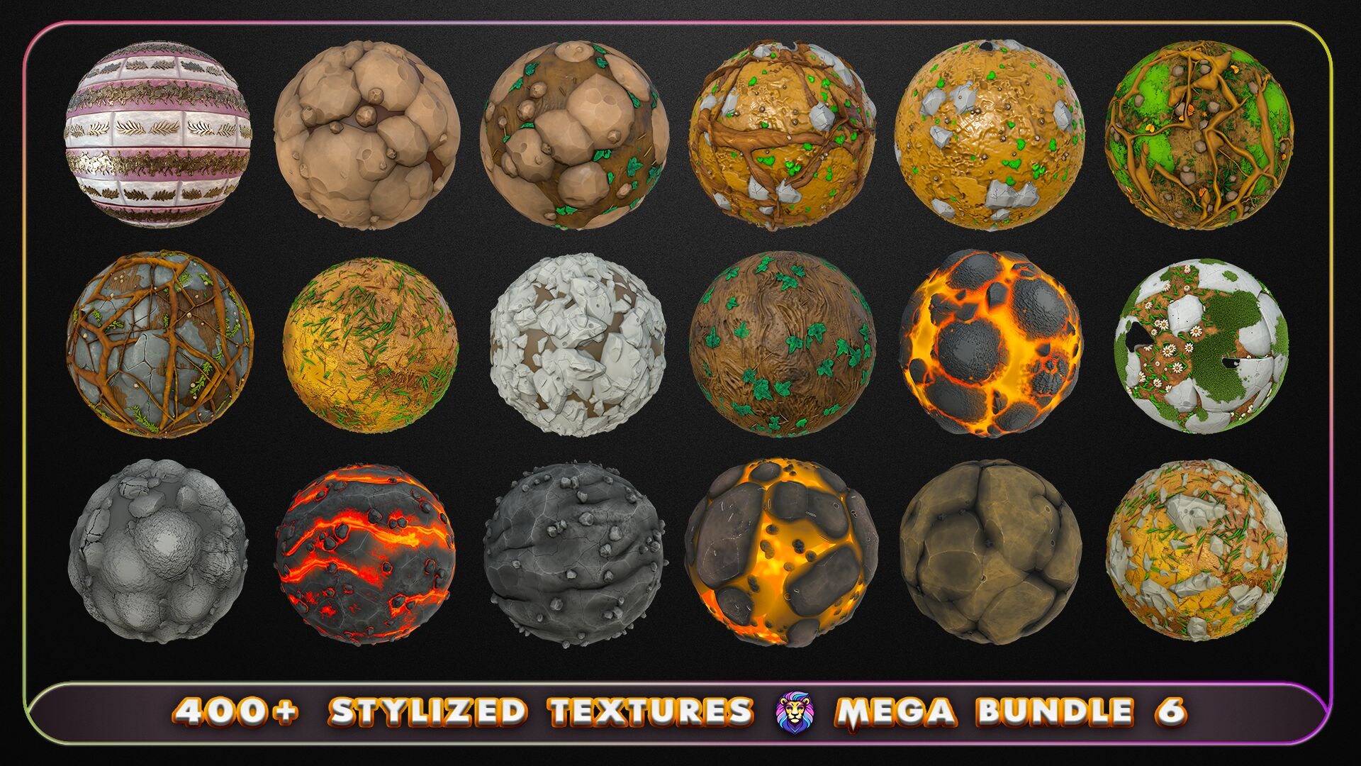 400+ Stylized Textures - Mega Bundle 6 in Materials - UE Marketplace
