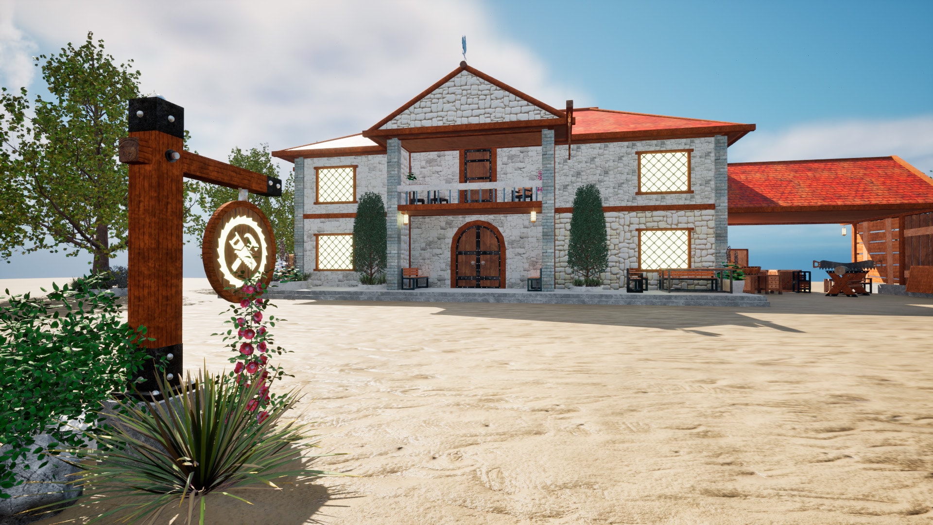 在道具创建的Game exterior asset pack vol. 2 - 虚幻引擎商城