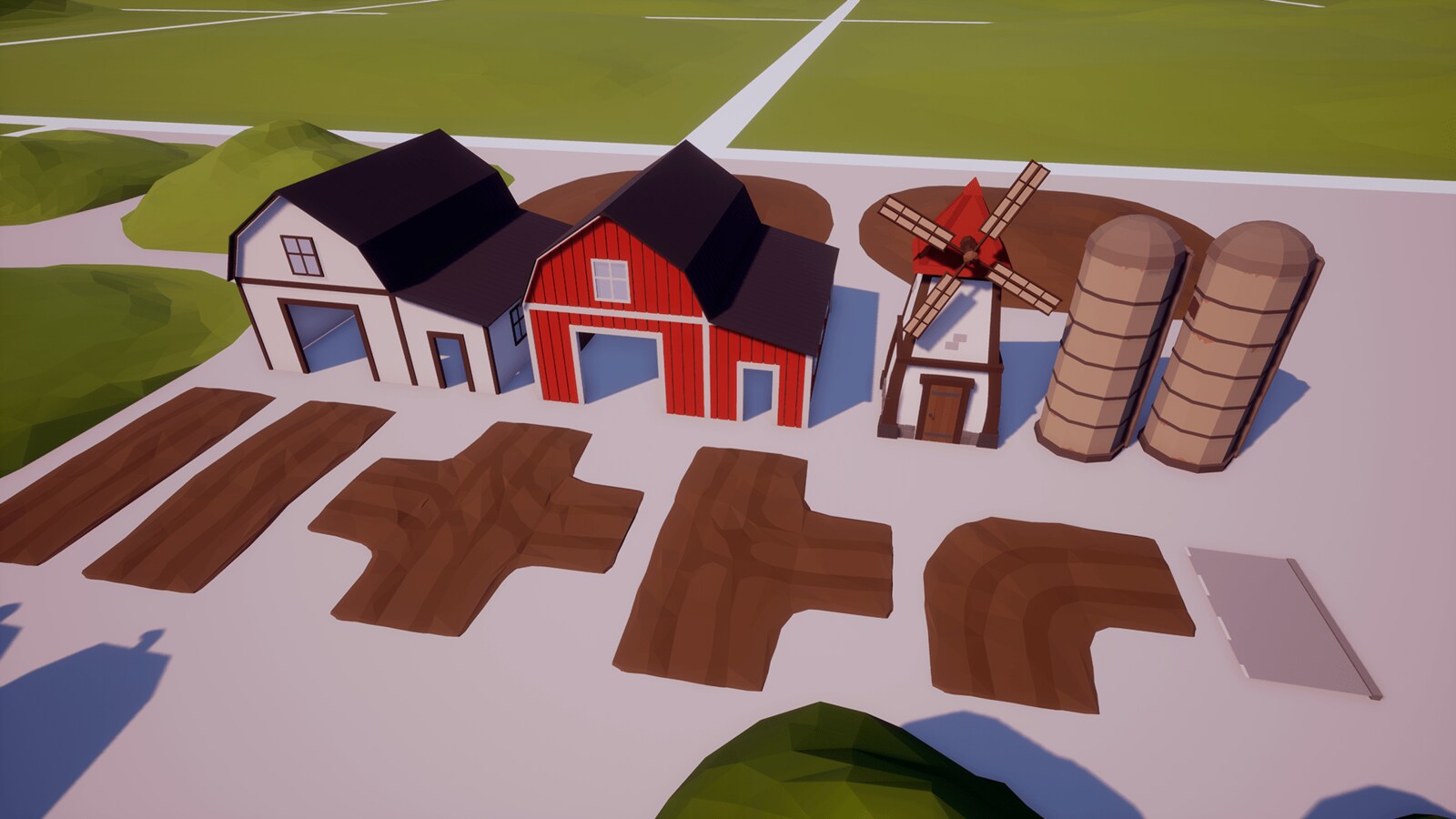 Low Poly Farm Pack in Environments - UE Marketplace
