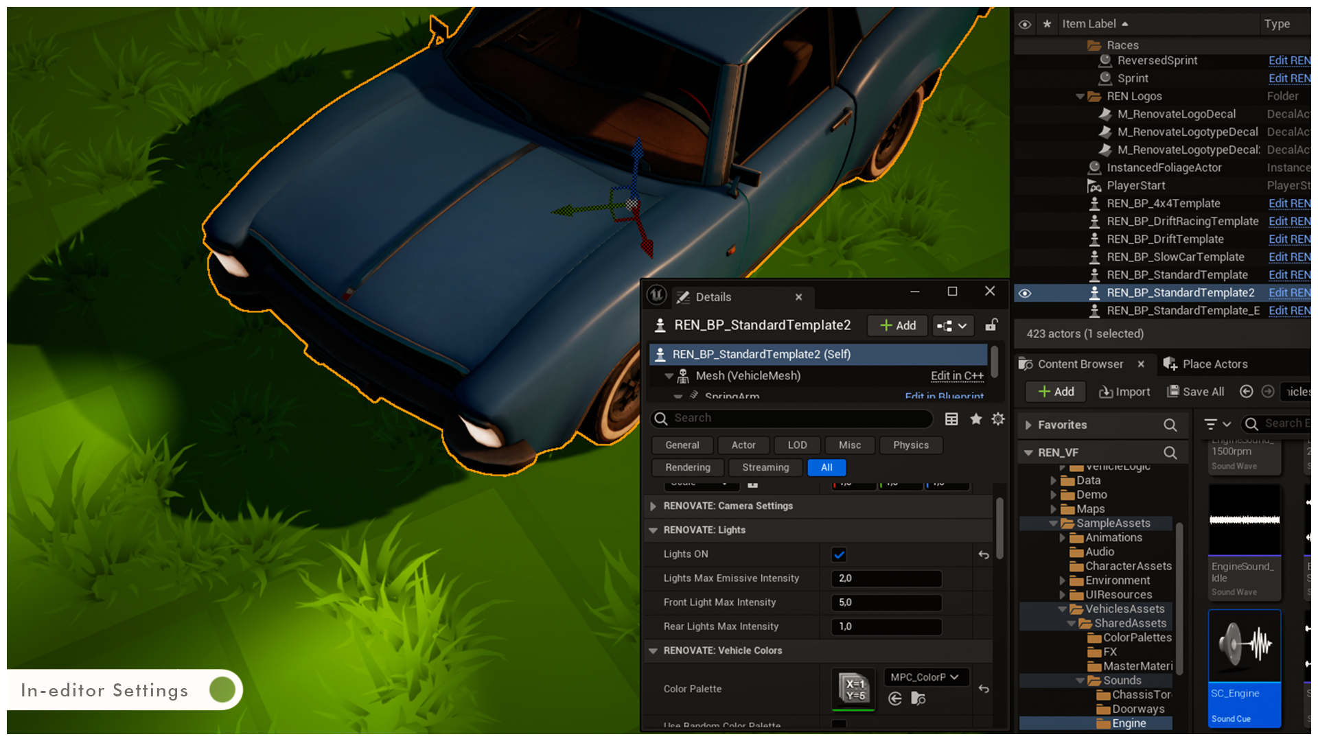 Renovate: Vehicle Framework