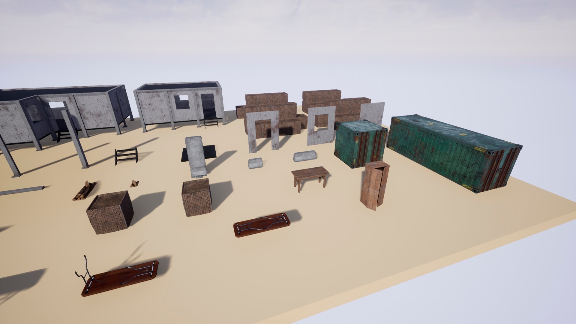 Modular military base with props / WW2 in Props - UE Marketplace