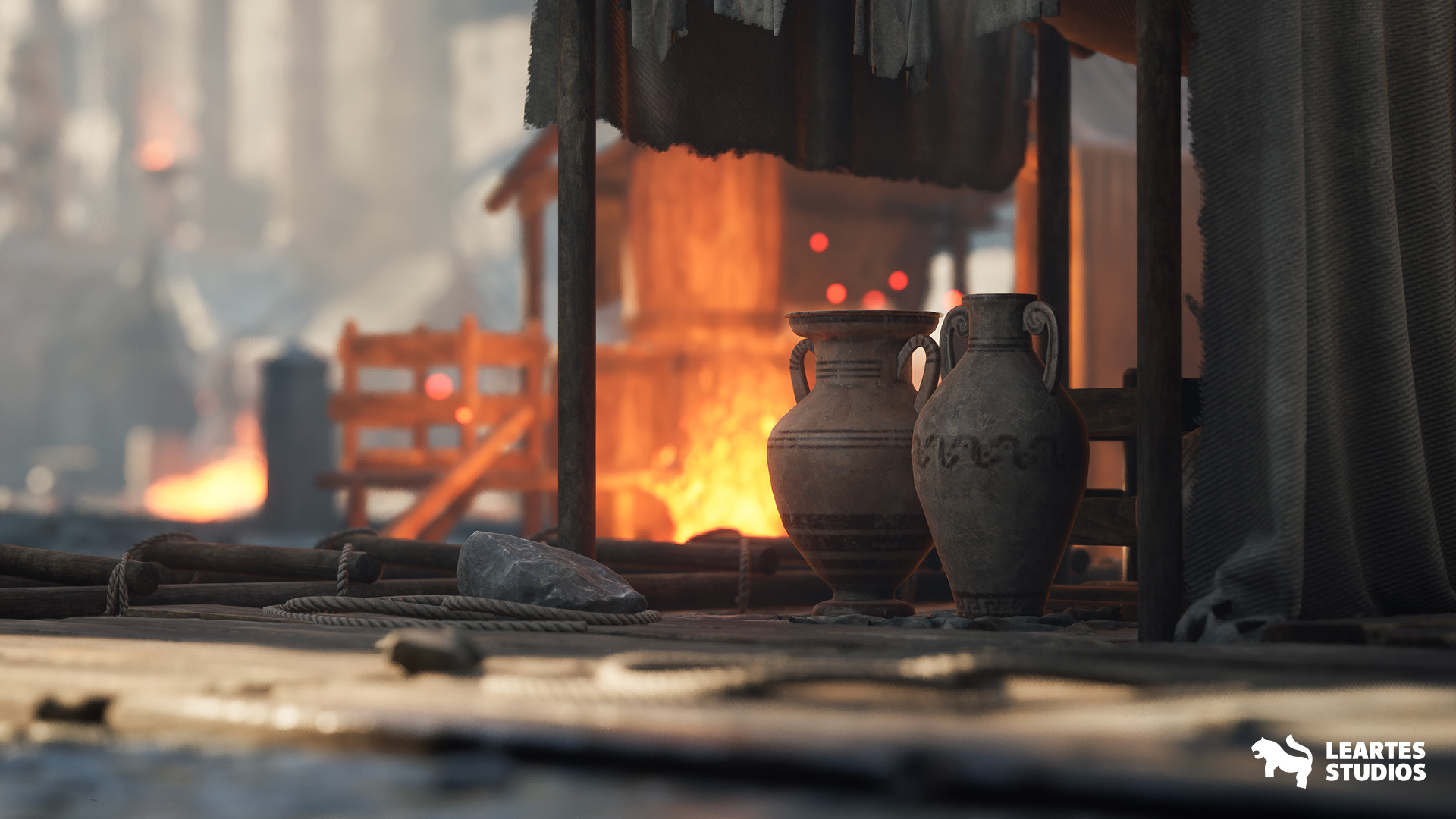 Roman Volcanic Temple ( Ancient Medieval Village Greek Buildings City ...