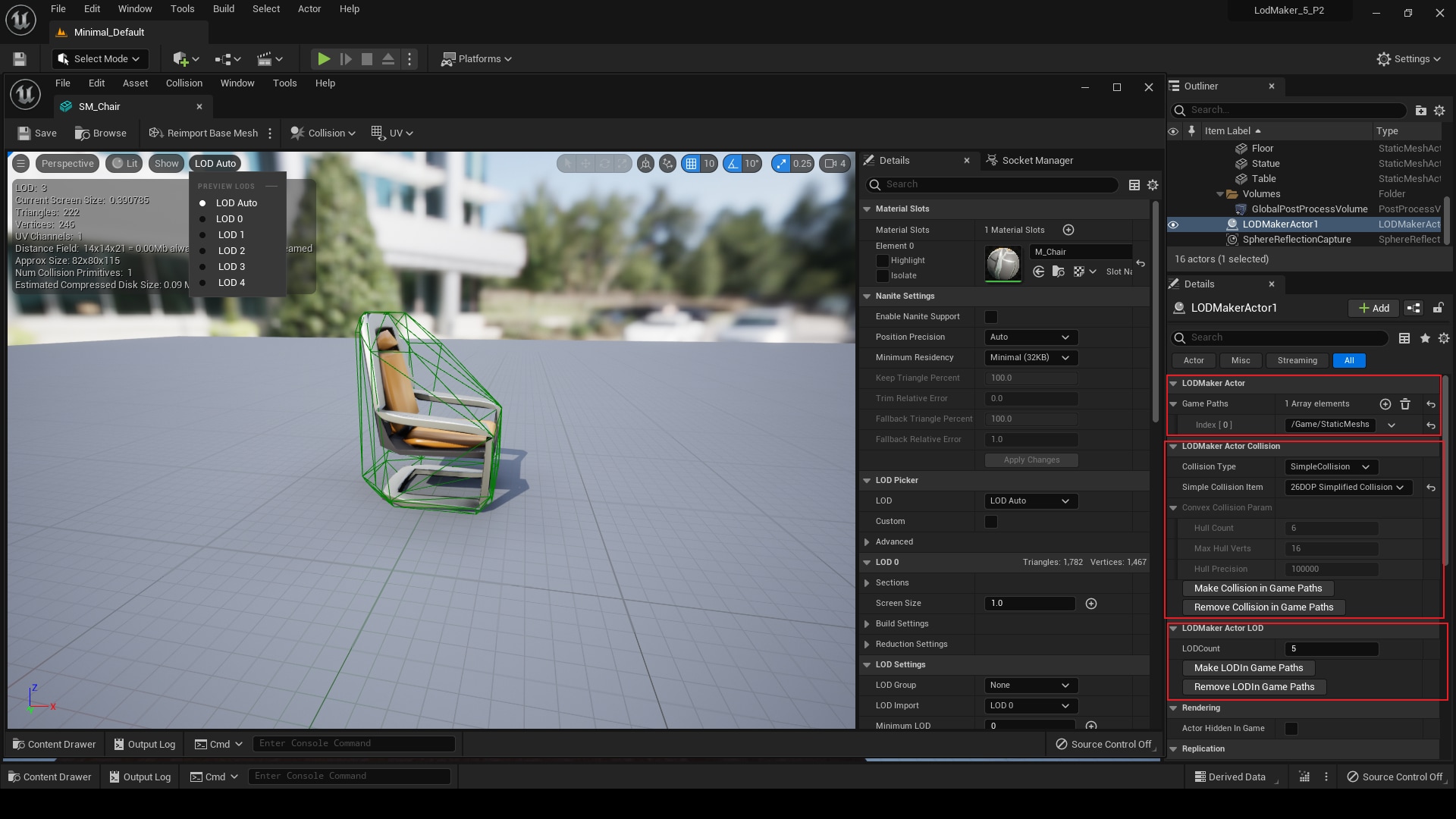 LOD Maker in Code Plugins - UE Marketplace