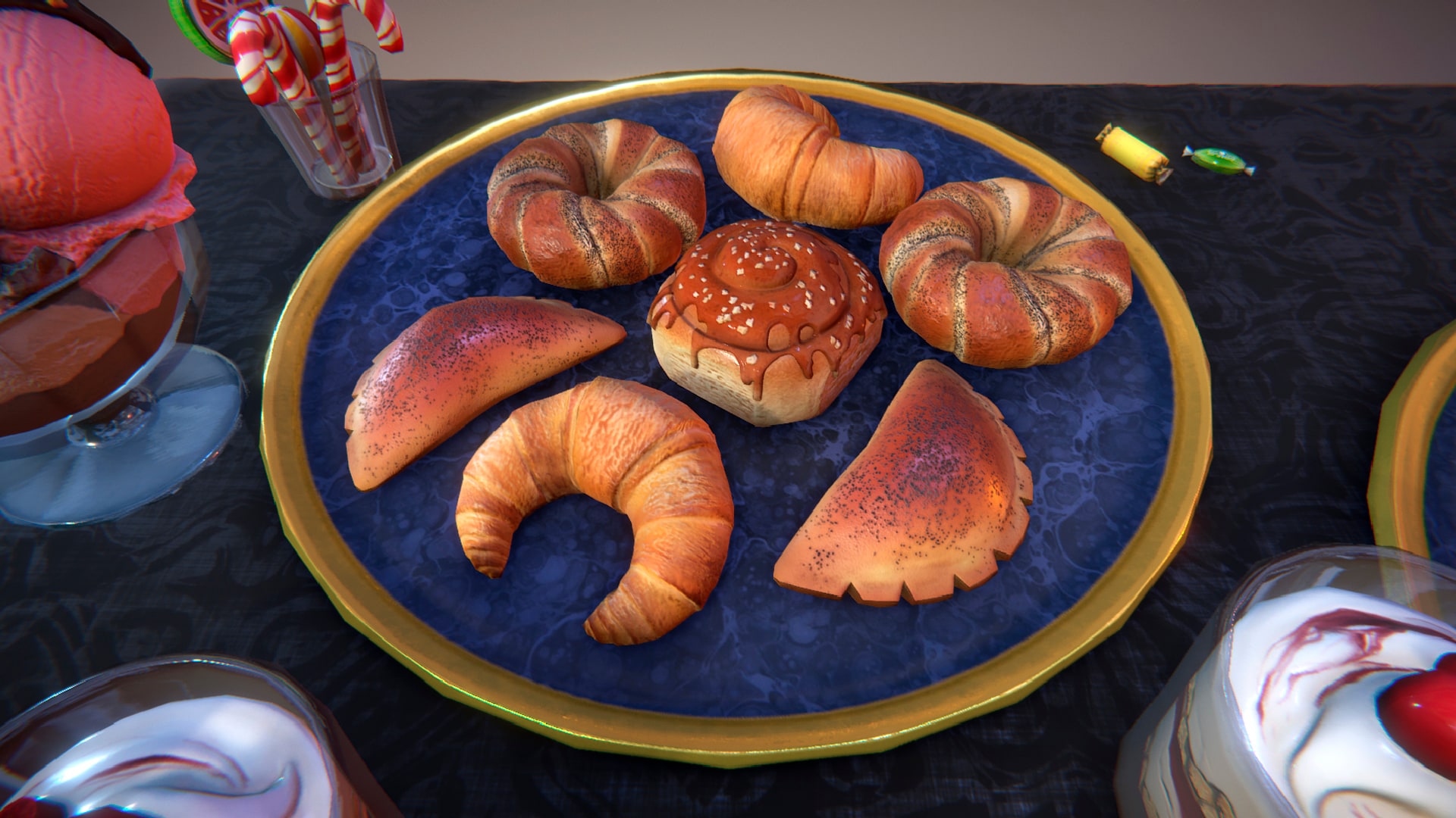 Cakes and Desserts in Props - UE Marketplace
