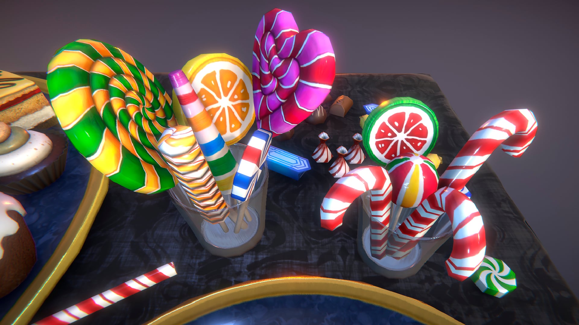 Cakes and Desserts in Props - UE Marketplace