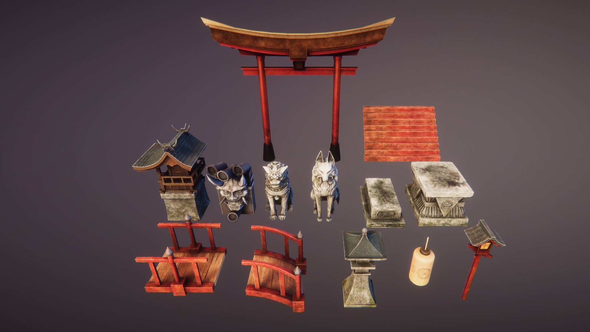Asian architecture in Props - UE Marketplace