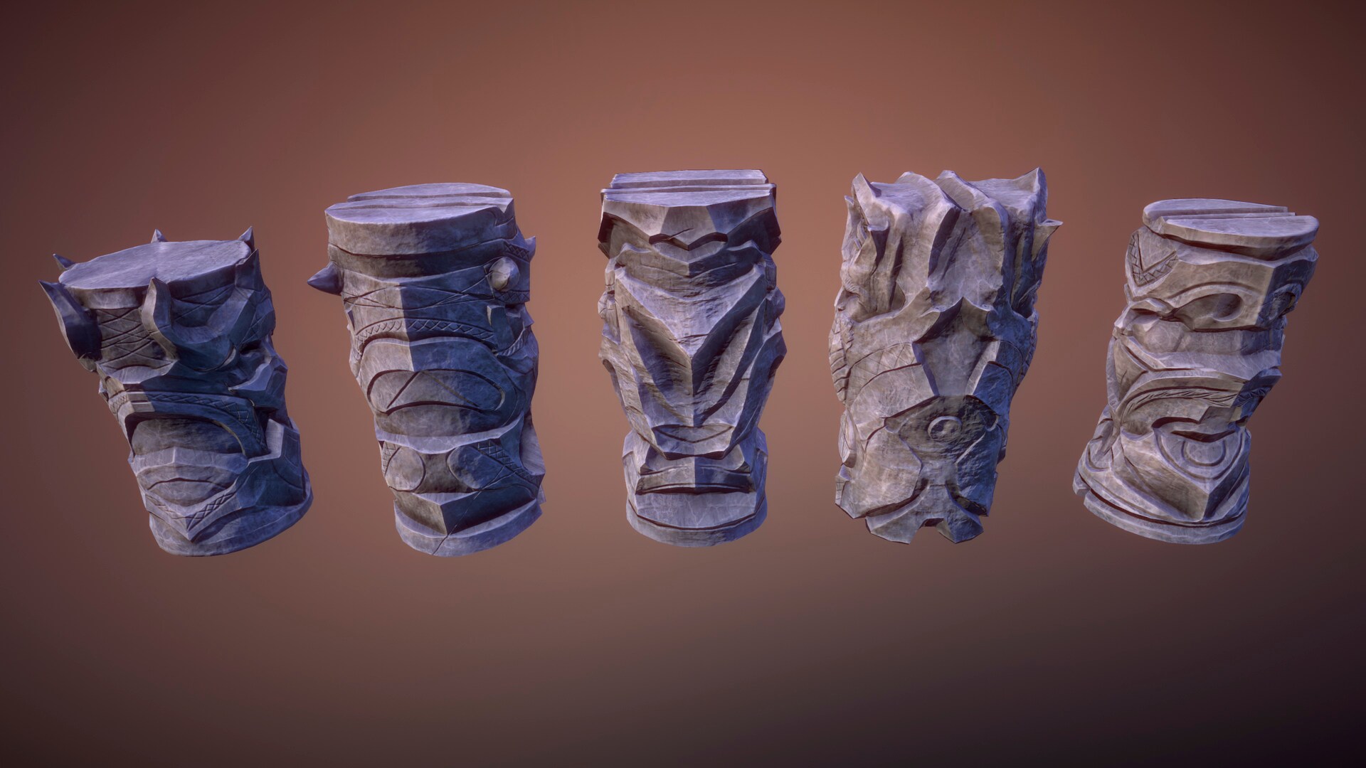在道具创建的Dwarven statues - 虚幻引擎商城