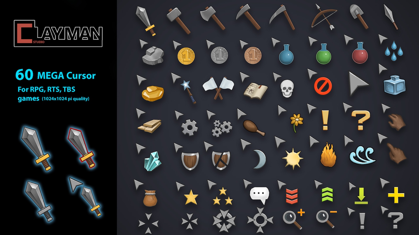 Cursors Mega Pack in 2D Assets - UE Marketplace