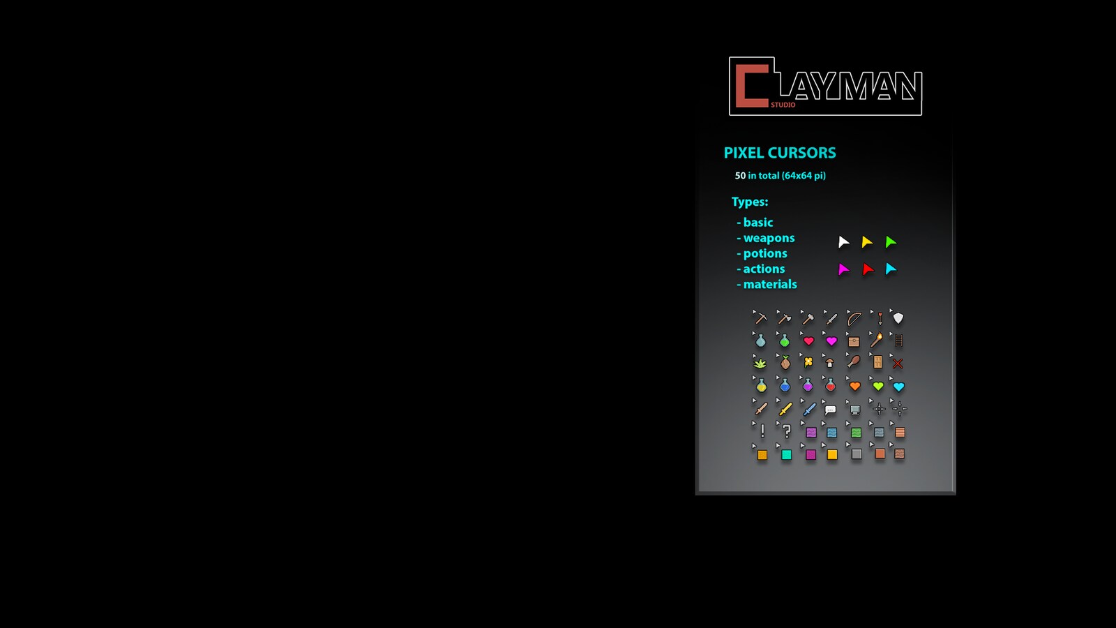 Pixel Cursor by ClayMan in 2D Assets - UE4 Marketplace