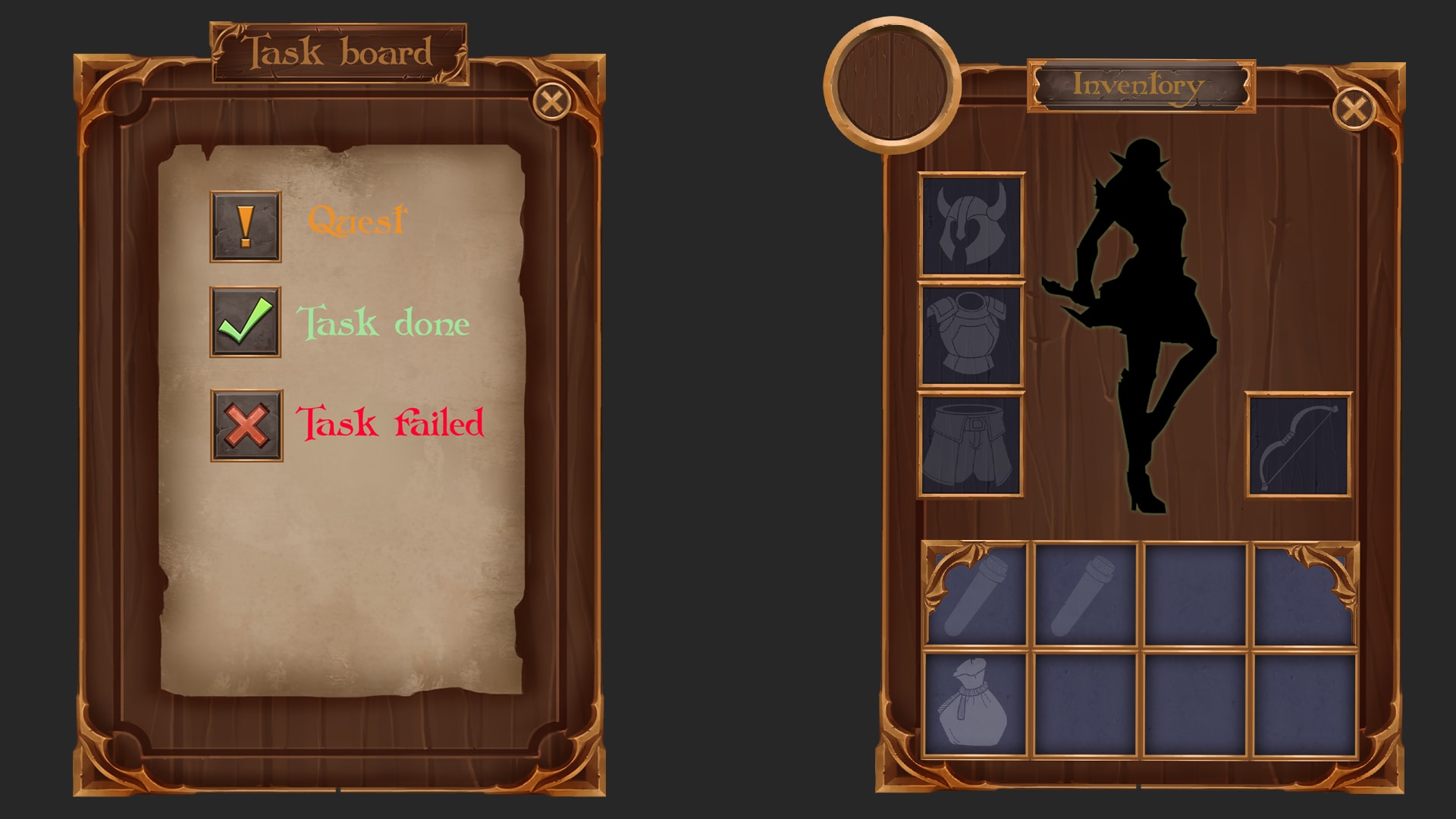 Fantasy Rpg Gui In 2d Assets Ue Marketplace