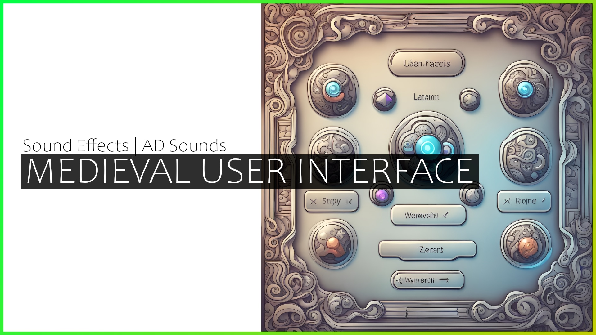 在音效创建的medieval User Interface Sound Effects 虚幻引擎商城