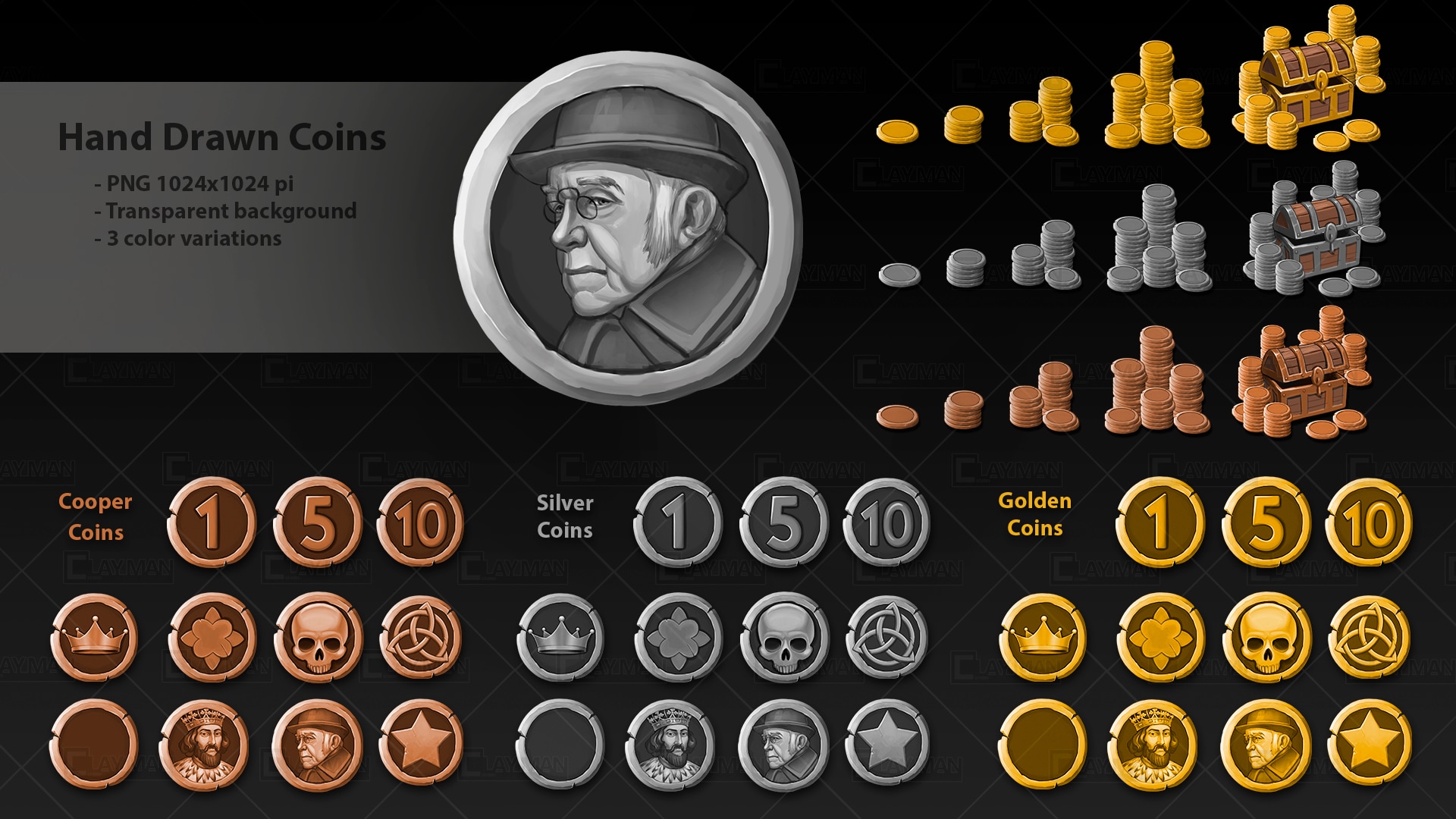 Stylized Coins Pack in 2D Assets - UE Marketplace