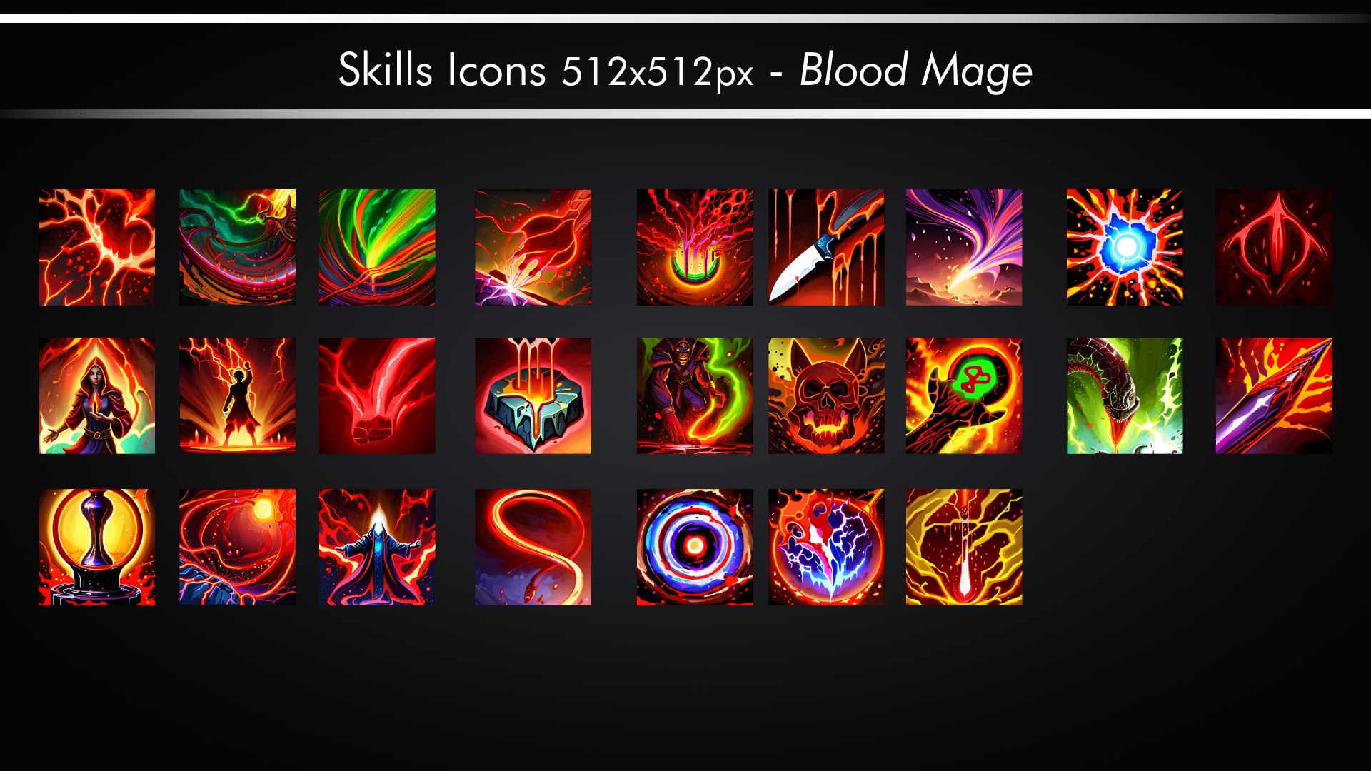 2D Skill Icons Pack in 2D Assets - UE Marketplace