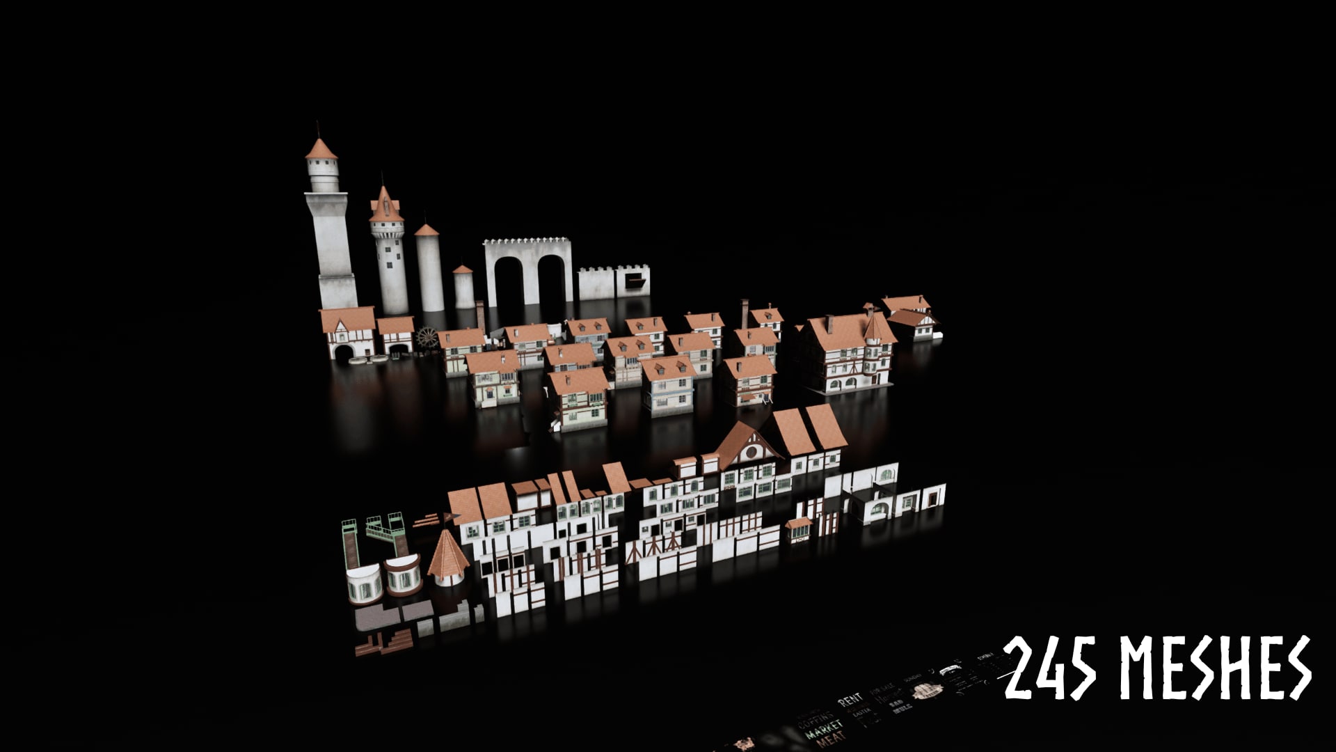 Modular Medieval Houses (Modular House, Houses, Modular Building) in ...