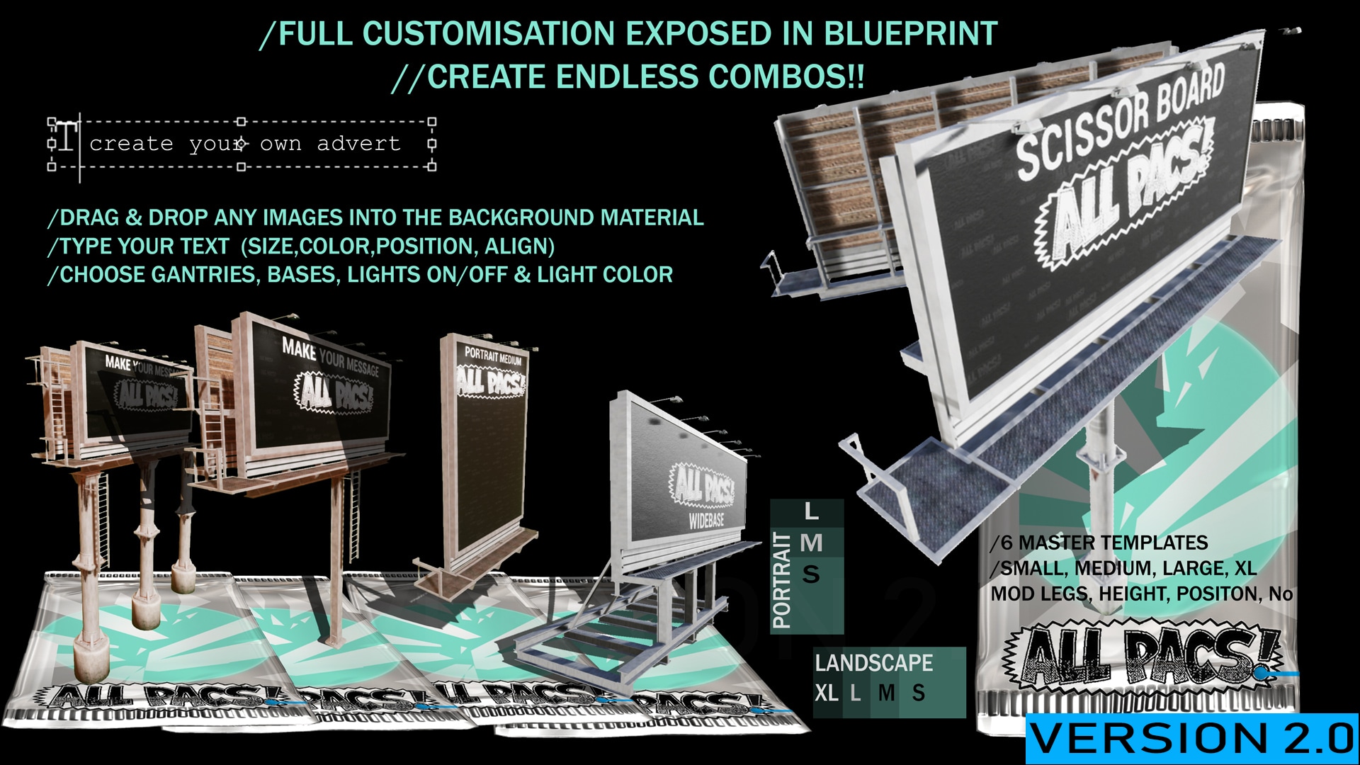 Road Sign & Billboard Generator Pack in Blueprints - UE Marketplace