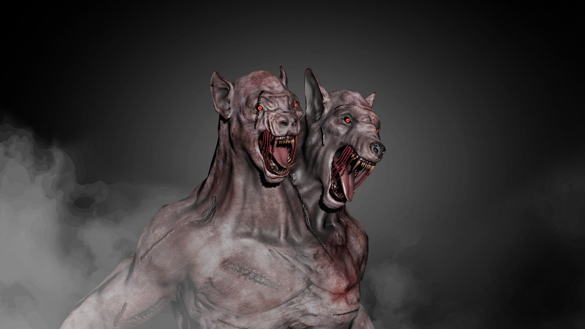 Two Headed Werewolf in Characters - UE Marketplace