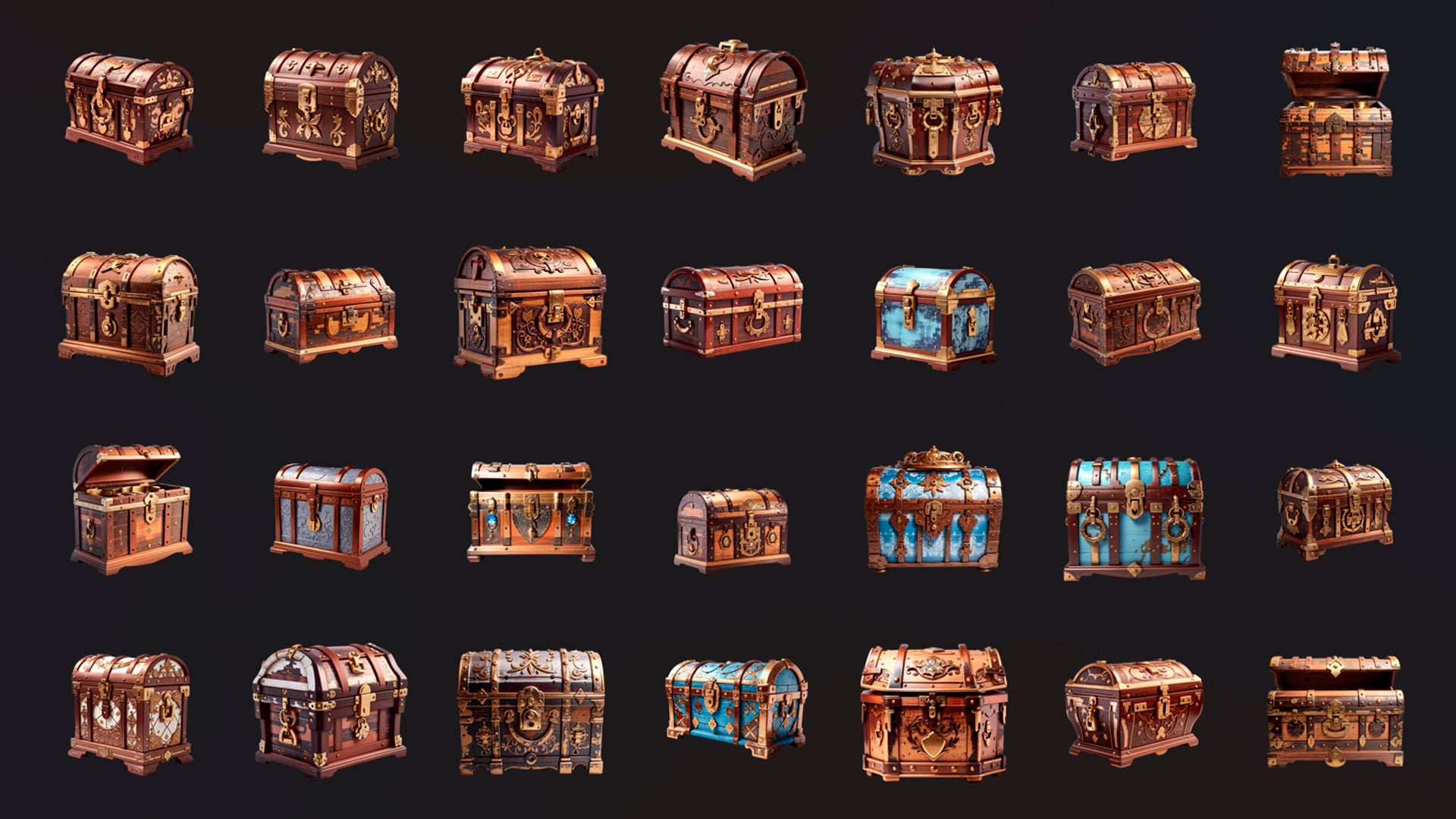 Treasure Chests PNG Set in 2D Assets - UE Marketplace