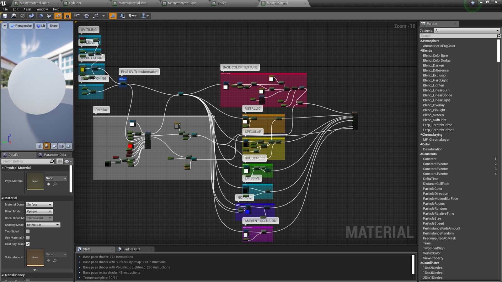 Master Material for Archviz and all purposes in Materials - UE Marketplace