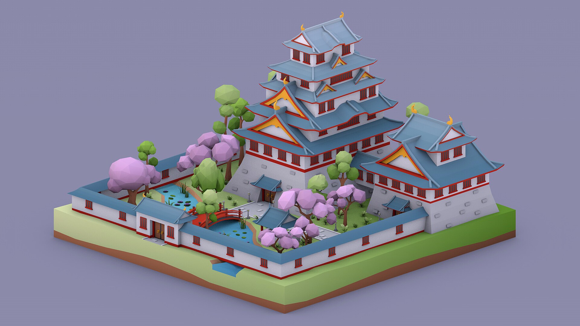 Low Poly Japanese Locations Pack, 카테고리 소품 - UE 마켓플레이스